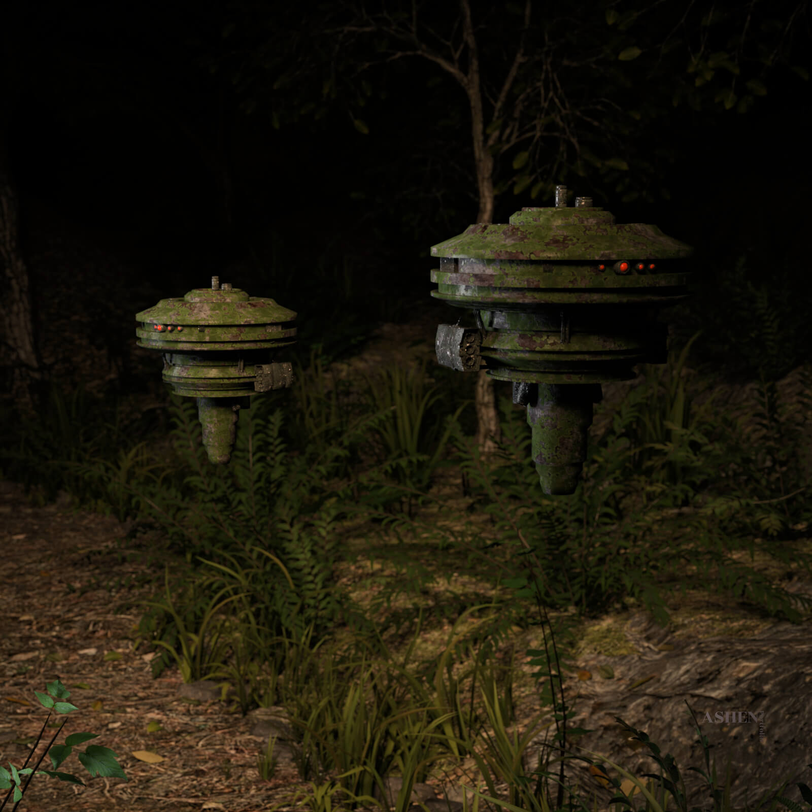 Floaties Droid Prop Pack - Daz Content by AshenPortfolio