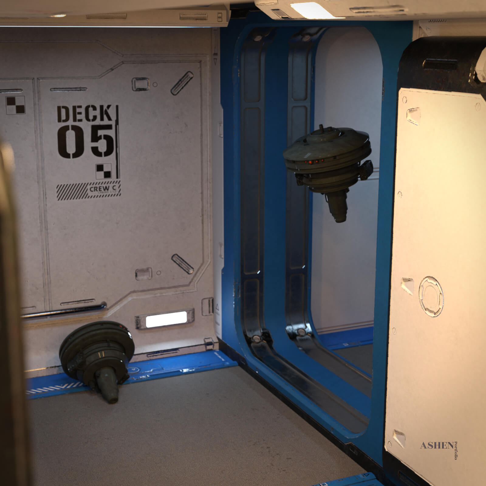 Floaties Droid Prop Pack - Daz Content by AshenPortfolio