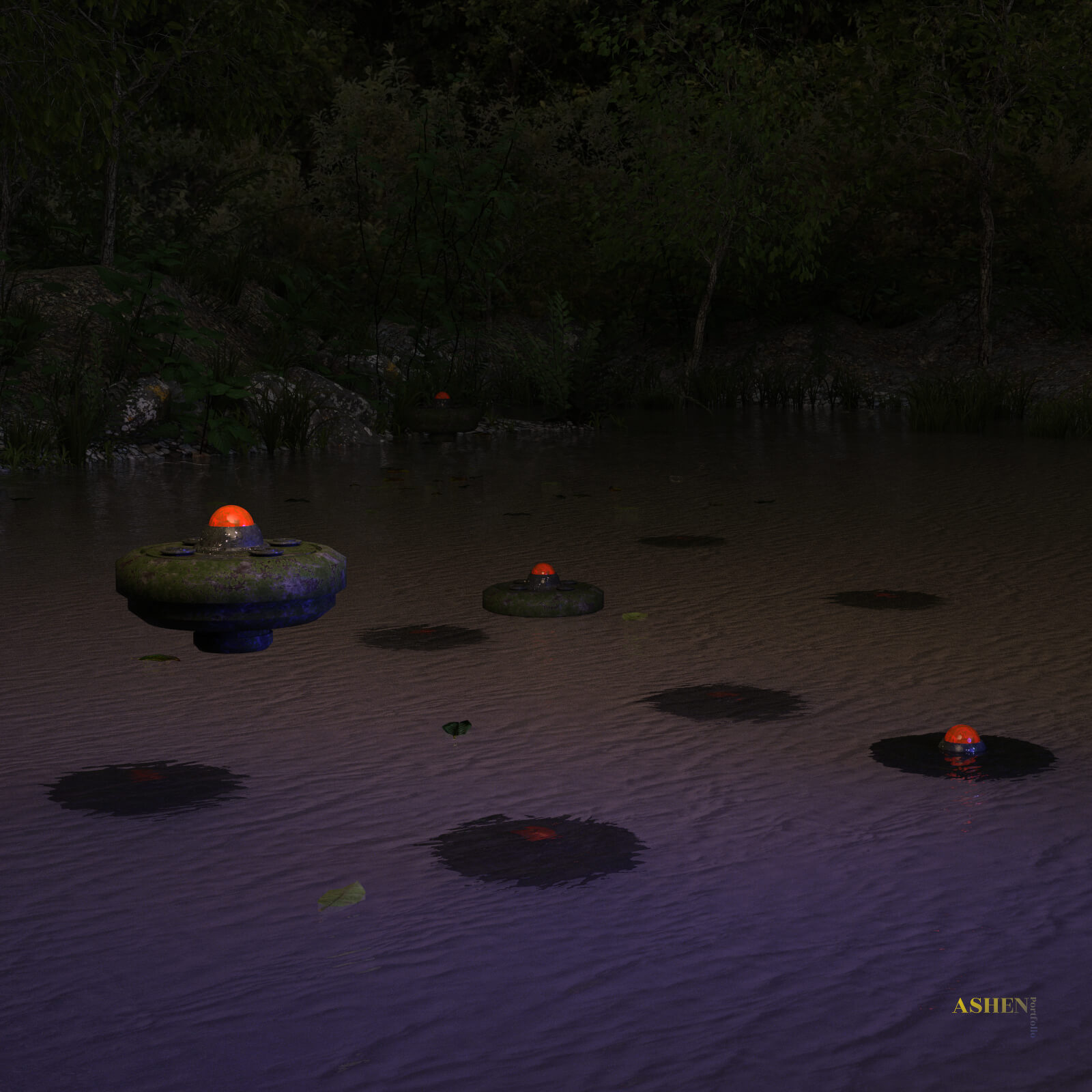 Floaties Droid Prop Pack - Daz Content by AshenPortfolio