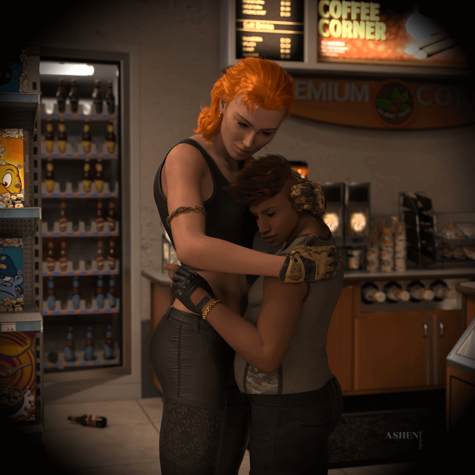 A Brief Respite 3D Render, Digital Art by AshenPortfolio