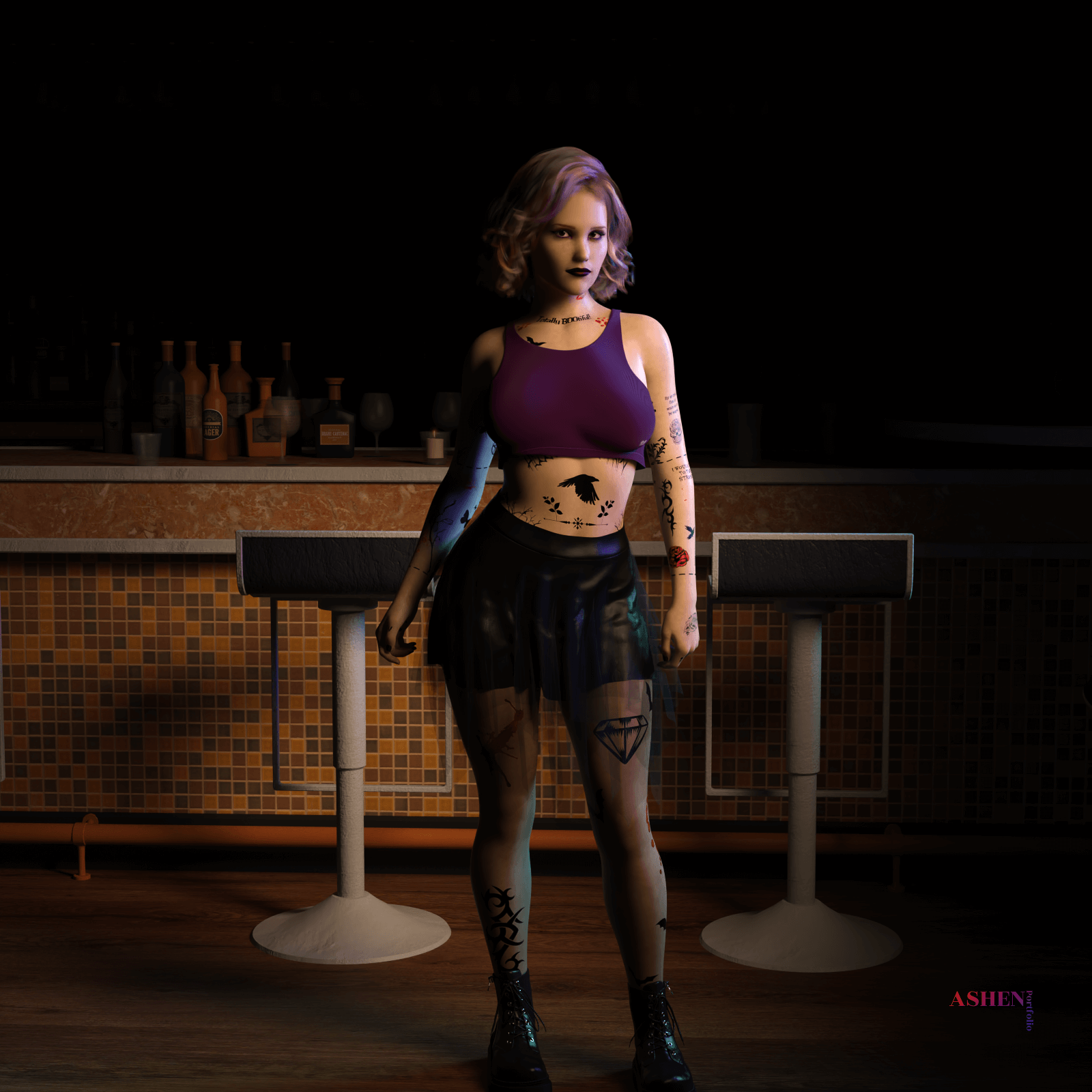 BOOtiful Ronnie 3D Render | RenderHub Gallery