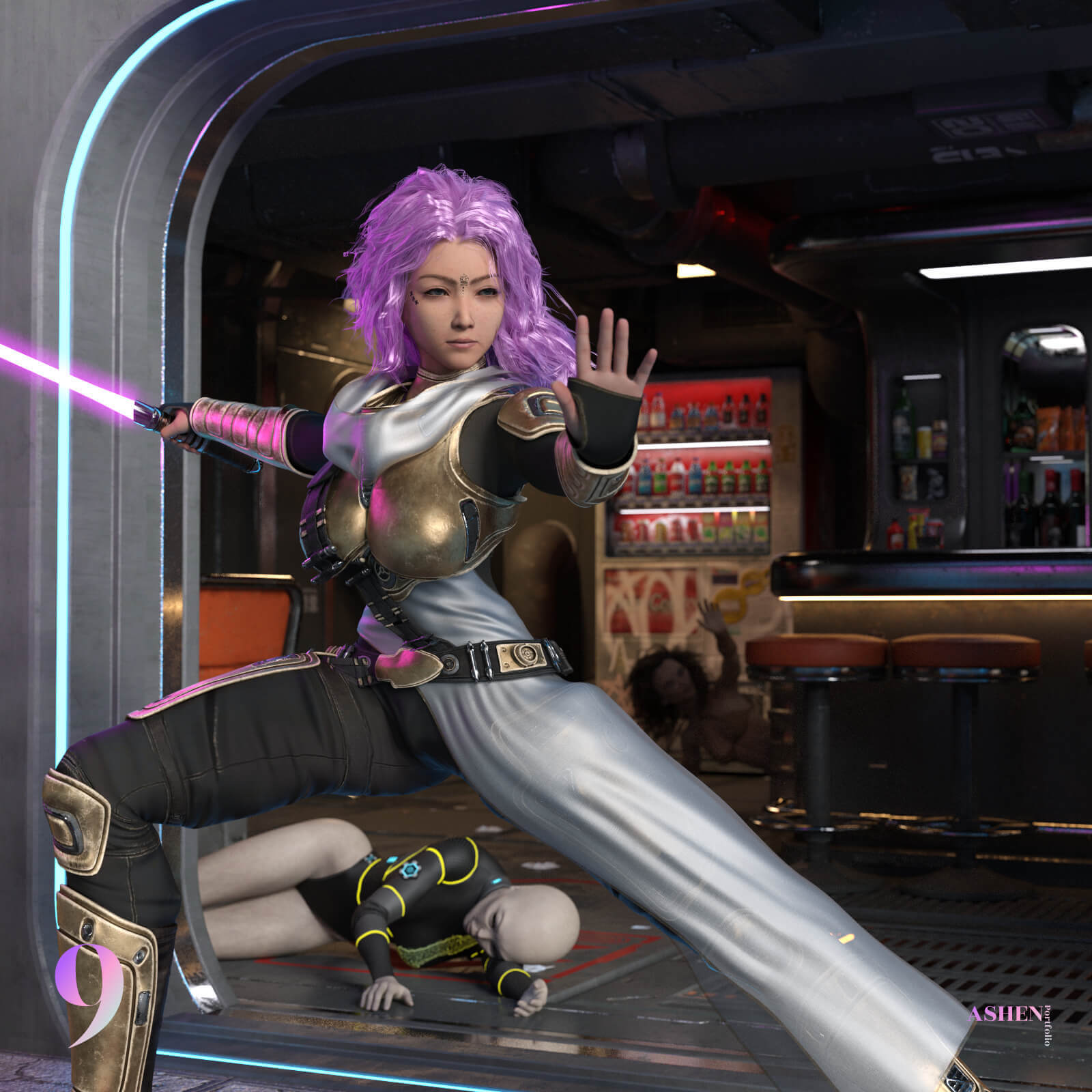 Kumo of the Cantina 3D Render | RenderHub Gallery