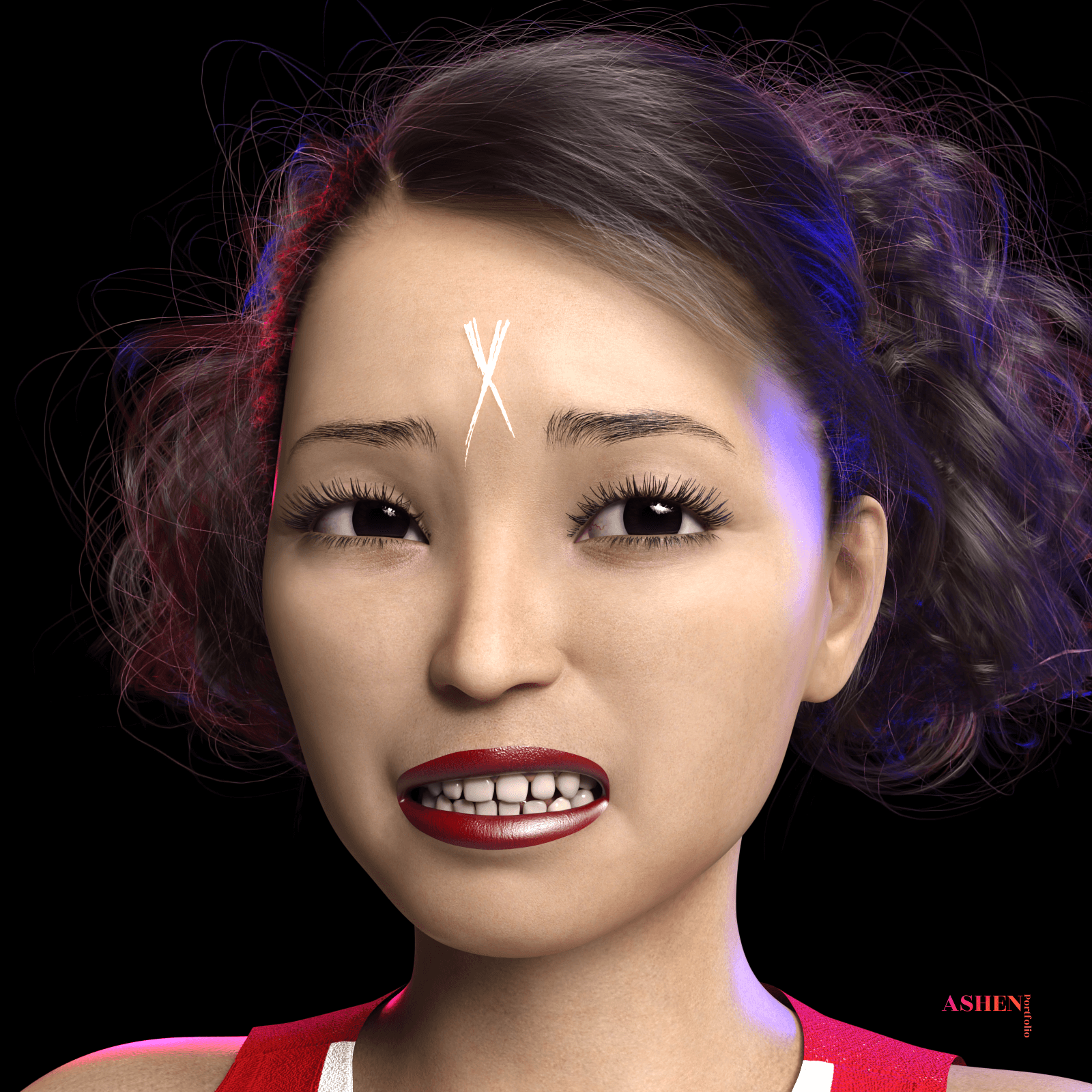 Marked for Death 3D Render, Digital Art by AshenPortfolio