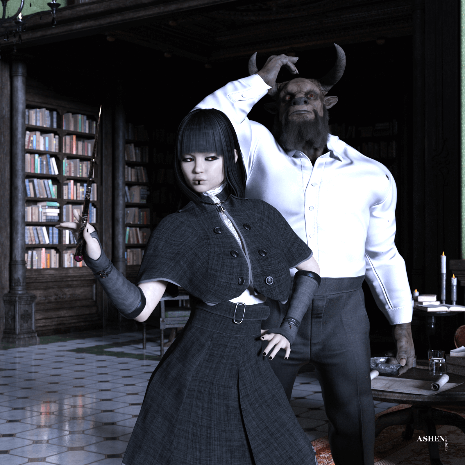 Sofka the Witch 3D Render | RenderHub Gallery