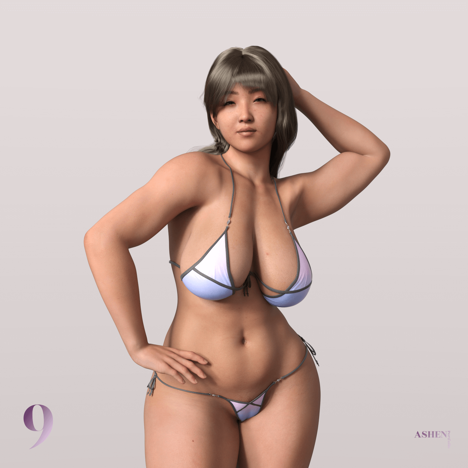 Sun Min 3D Render, Digital Art by AshenPortfolio