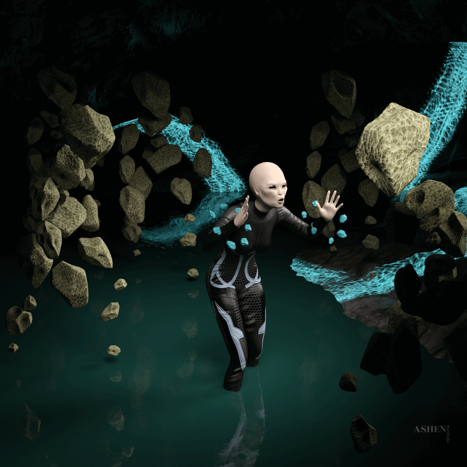 The Summoning 3D Render, Digital Art by AshenPortfolio