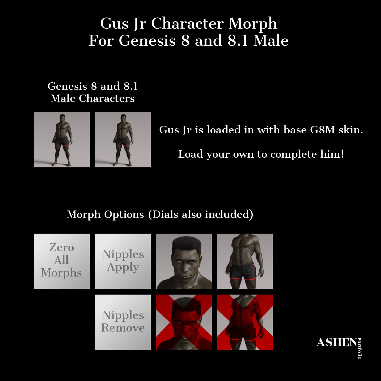 Gus Jr Character Morph for Genesis 8 and 8.1 Male - Daz Content by ...