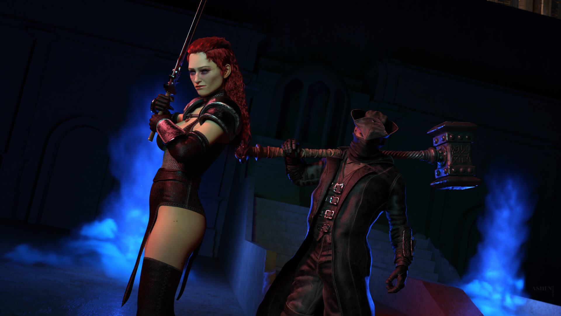 Killer Duo by AshenPortfolio | RenderHub Wallpapers