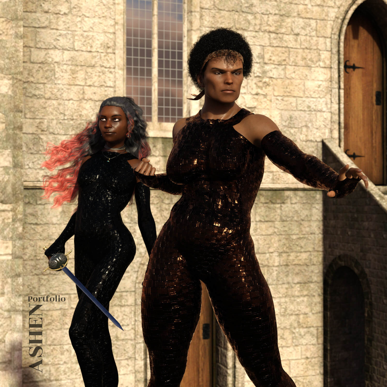 Leather Weave for Genesis 3 and 8 - Daz Content by AshenPortfolio