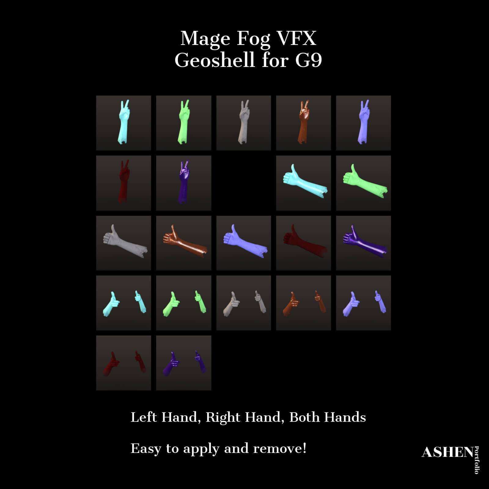 Mage Fog VFX Makeup for G9 - Daz Content by AshenPortfolio