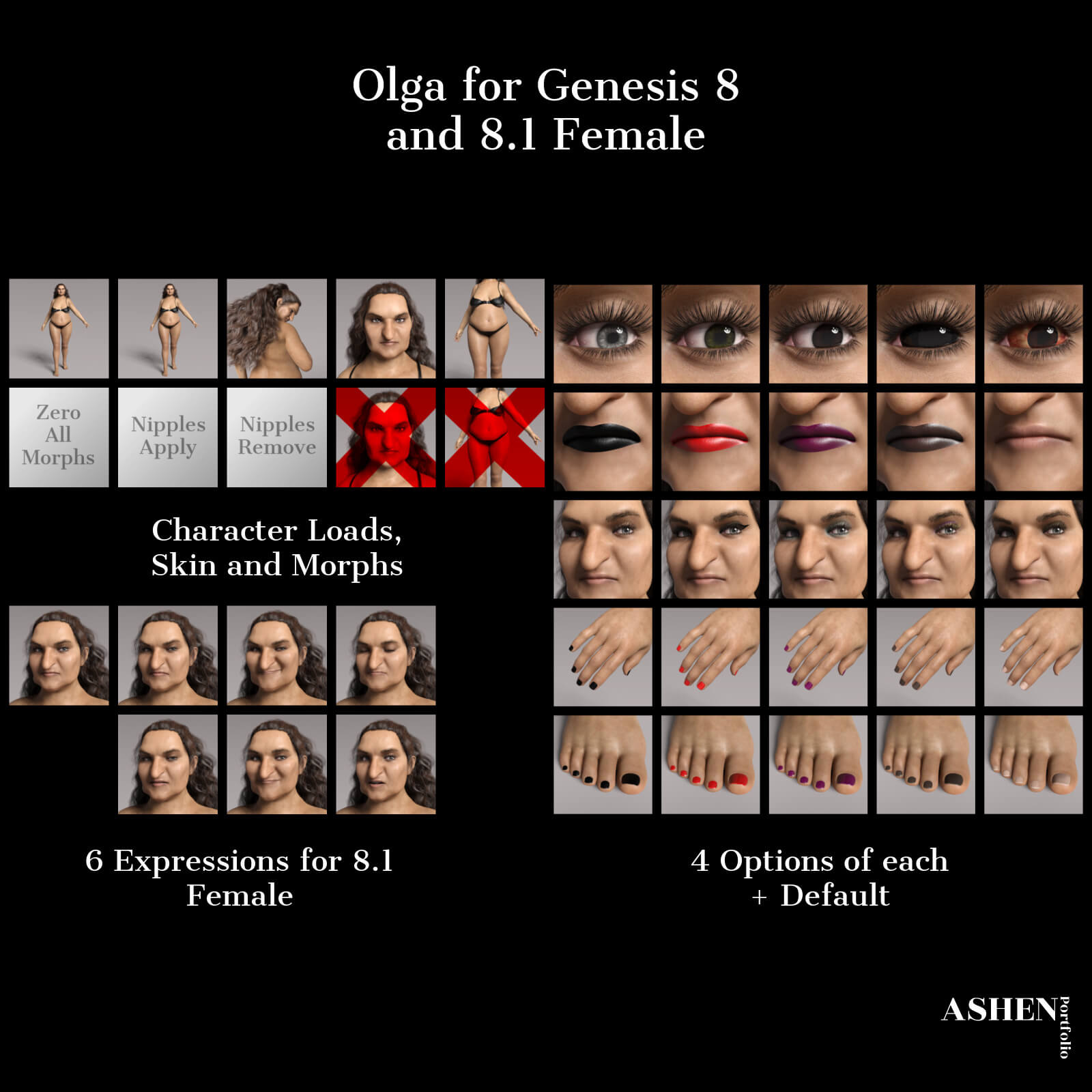 Olga for Genesis 8 and 8.1 Female - Daz Content by AshenPortfolio