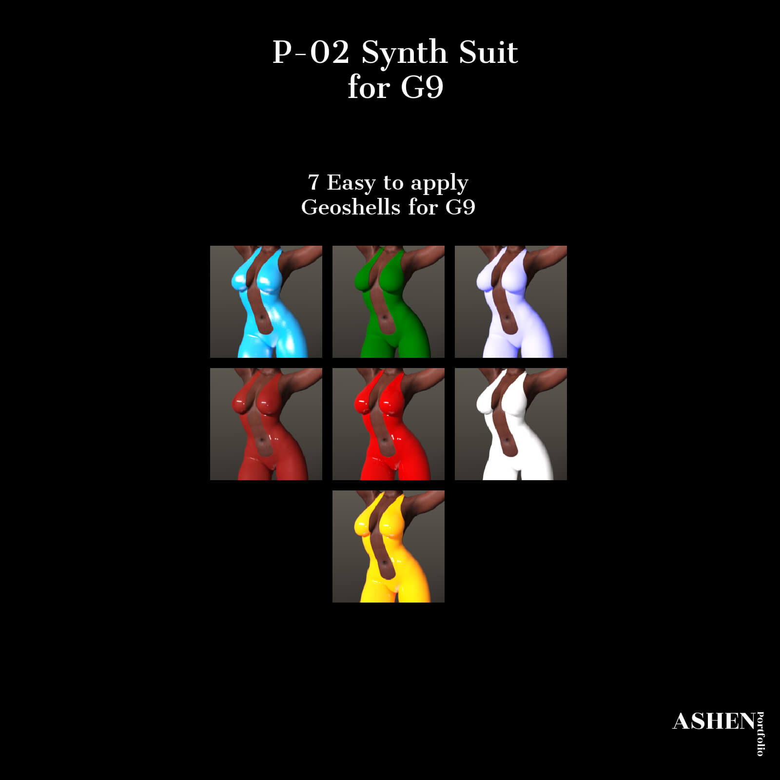 P-02 Synth Suit for G9 Daz Content by AshenPortfolio