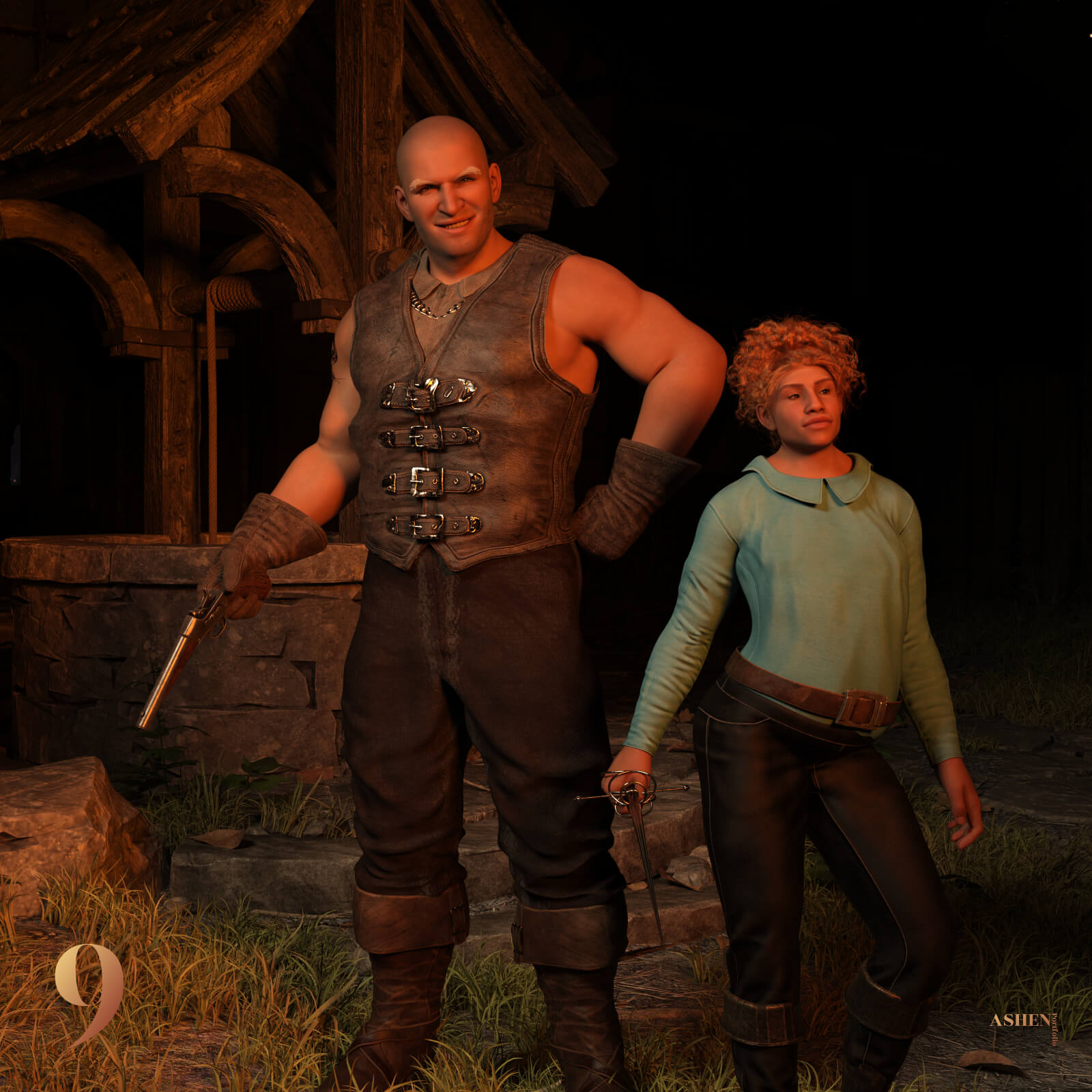 Papa Noel Character Morph for G8M, 8.1M and G9 - Daz Content by ...