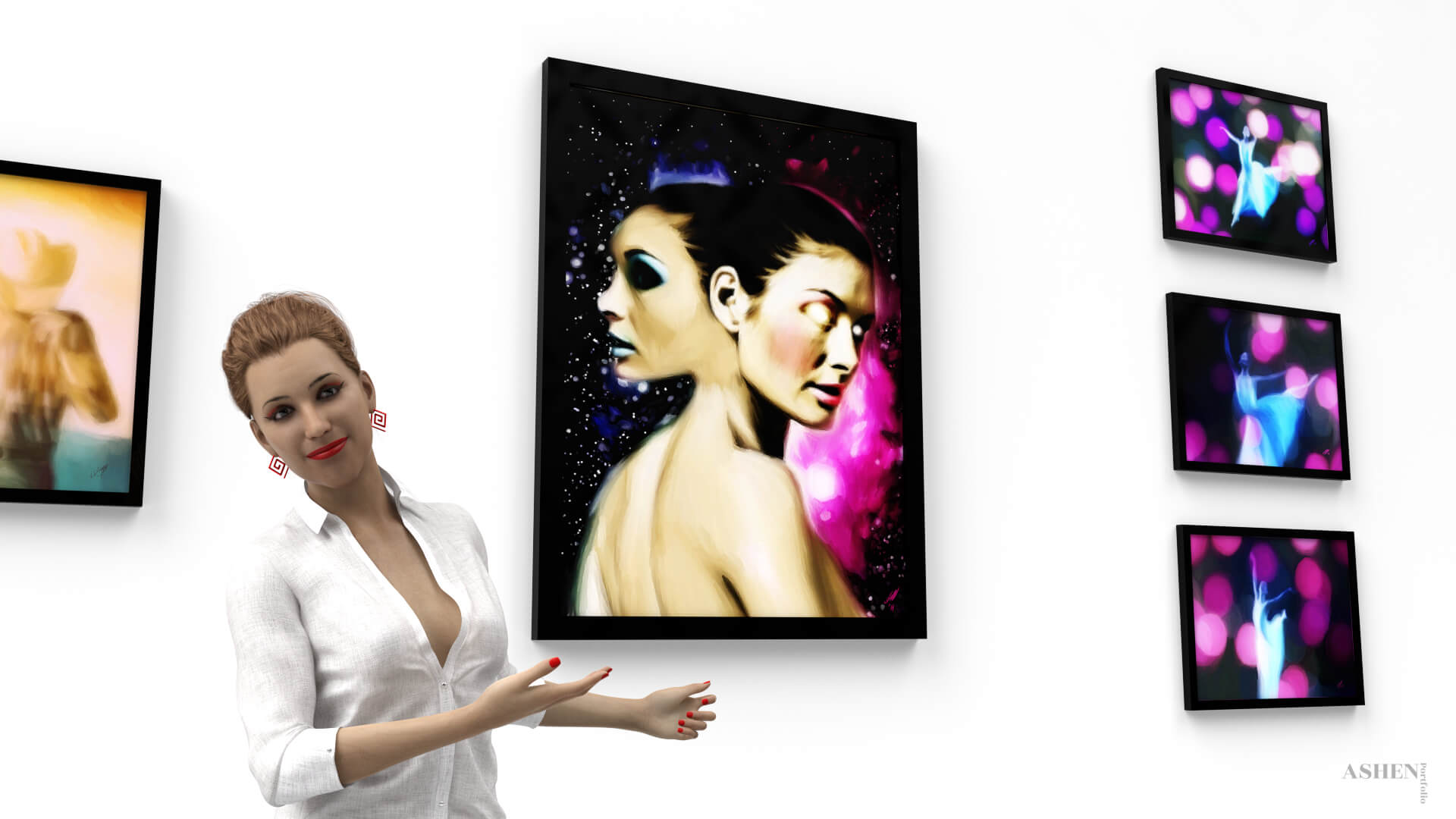 Private View: Reflective Rhythms Gallery - Daz Content by AshenPortfolio