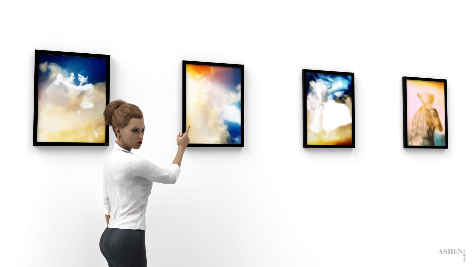 Private View: Reflective Rhythms Gallery - Daz Content by AshenPortfolio