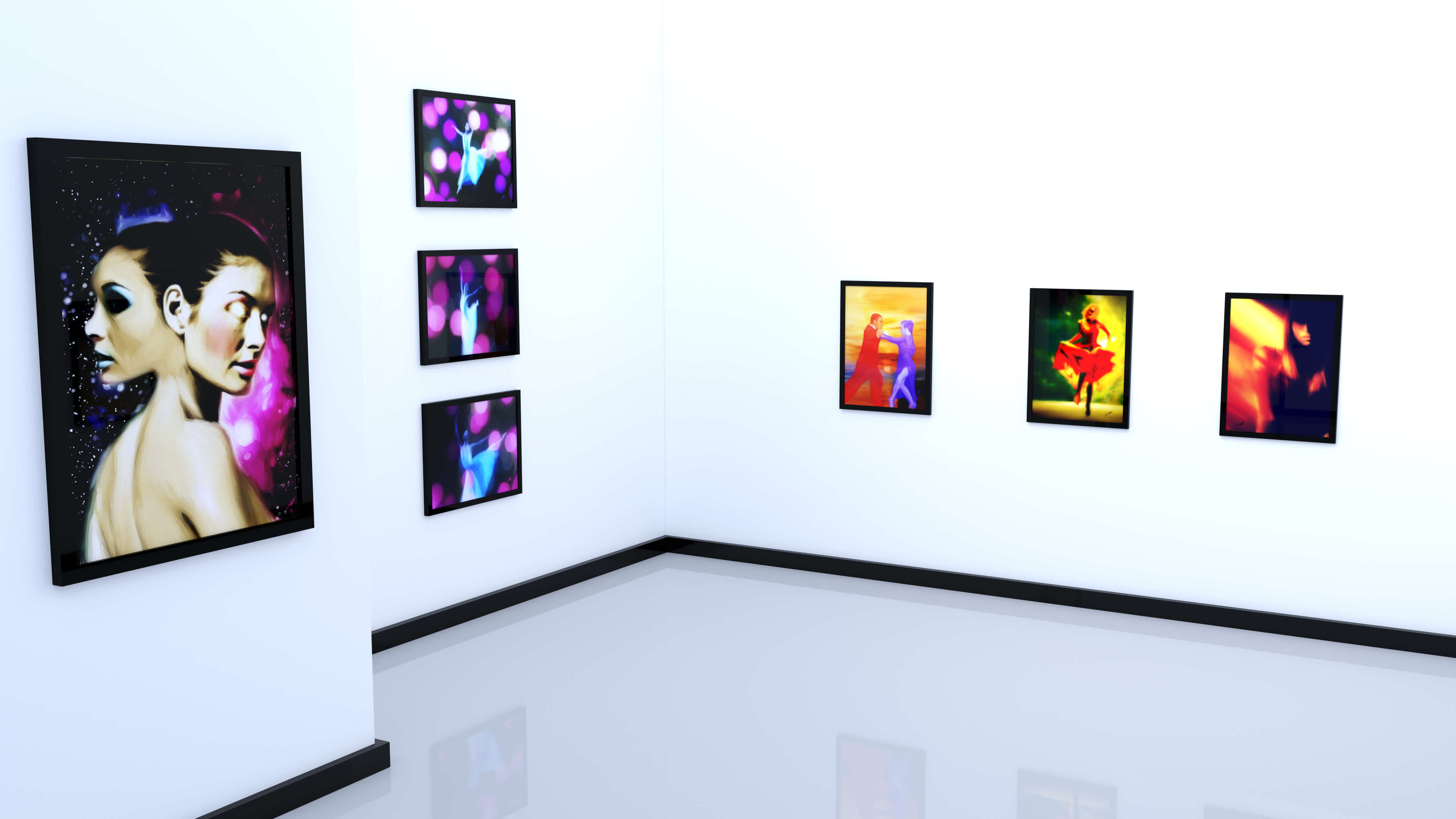 Private View: Reflective Rhythms Gallery - Daz Content by AshenPortfolio