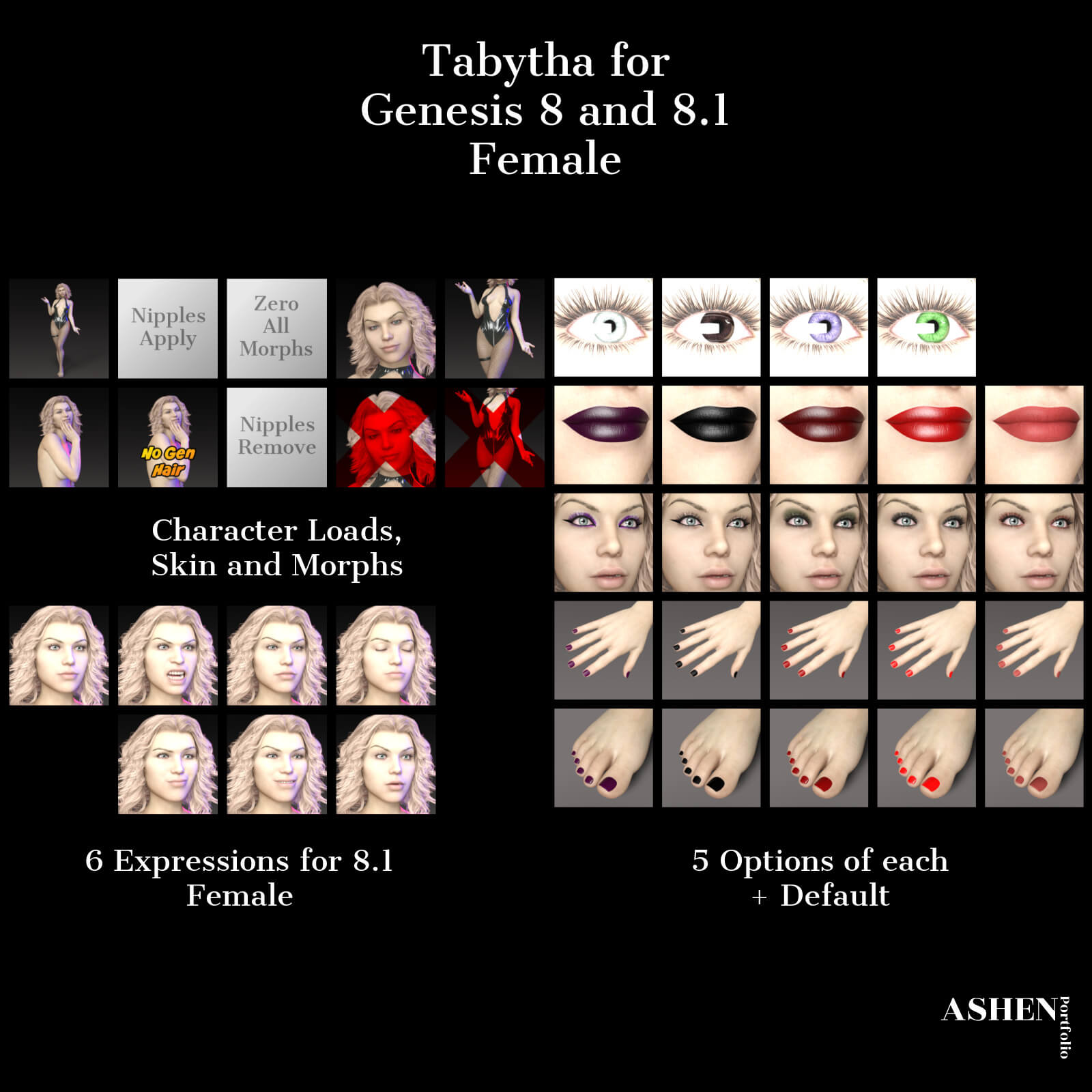 Tabytha for Genesis 8 and 8.1 Female - Daz Content by AshenPortfolio