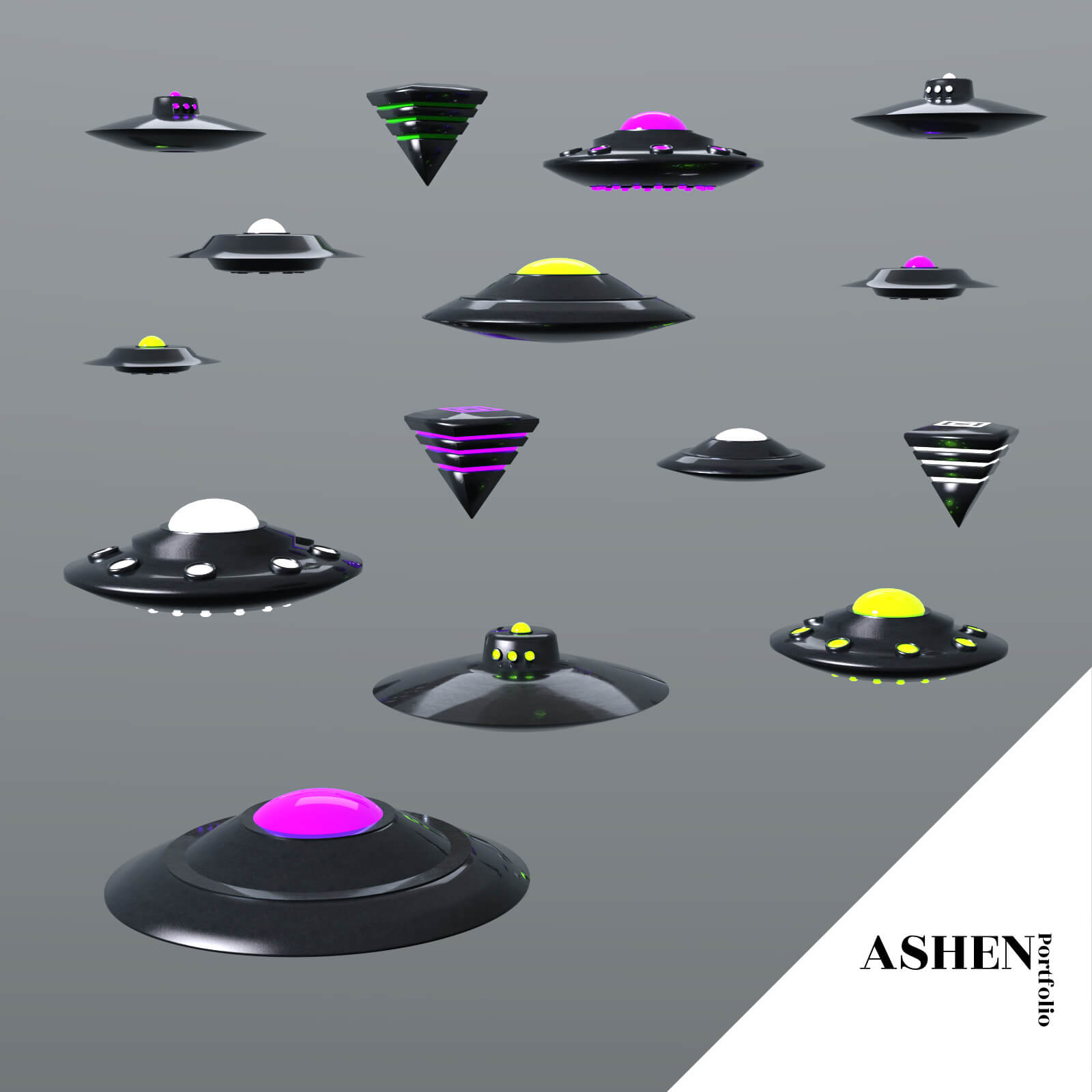 UFO Prop Pack - Daz Content by AshenPortfolio