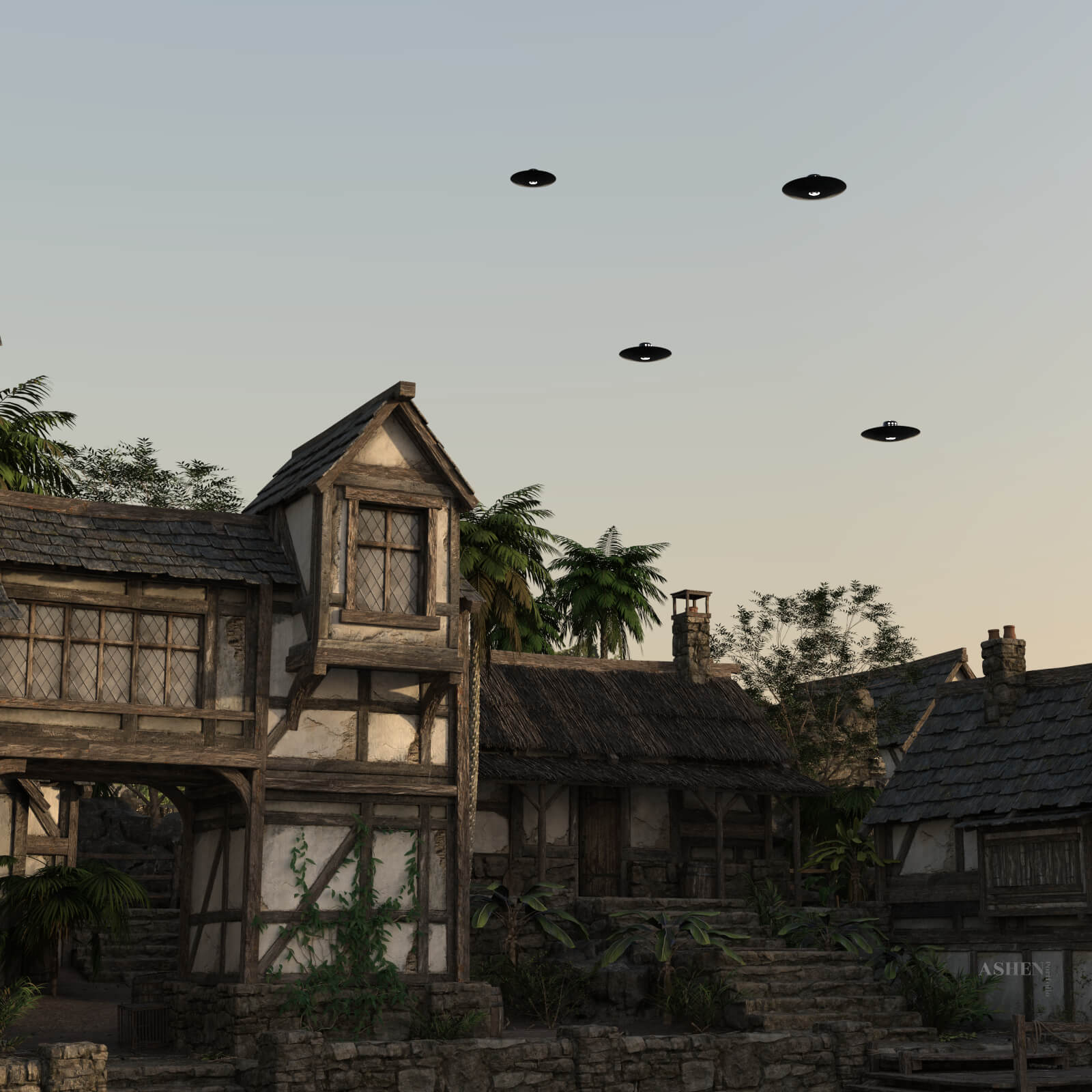 UFO Prop Pack - Daz Content by AshenPortfolio