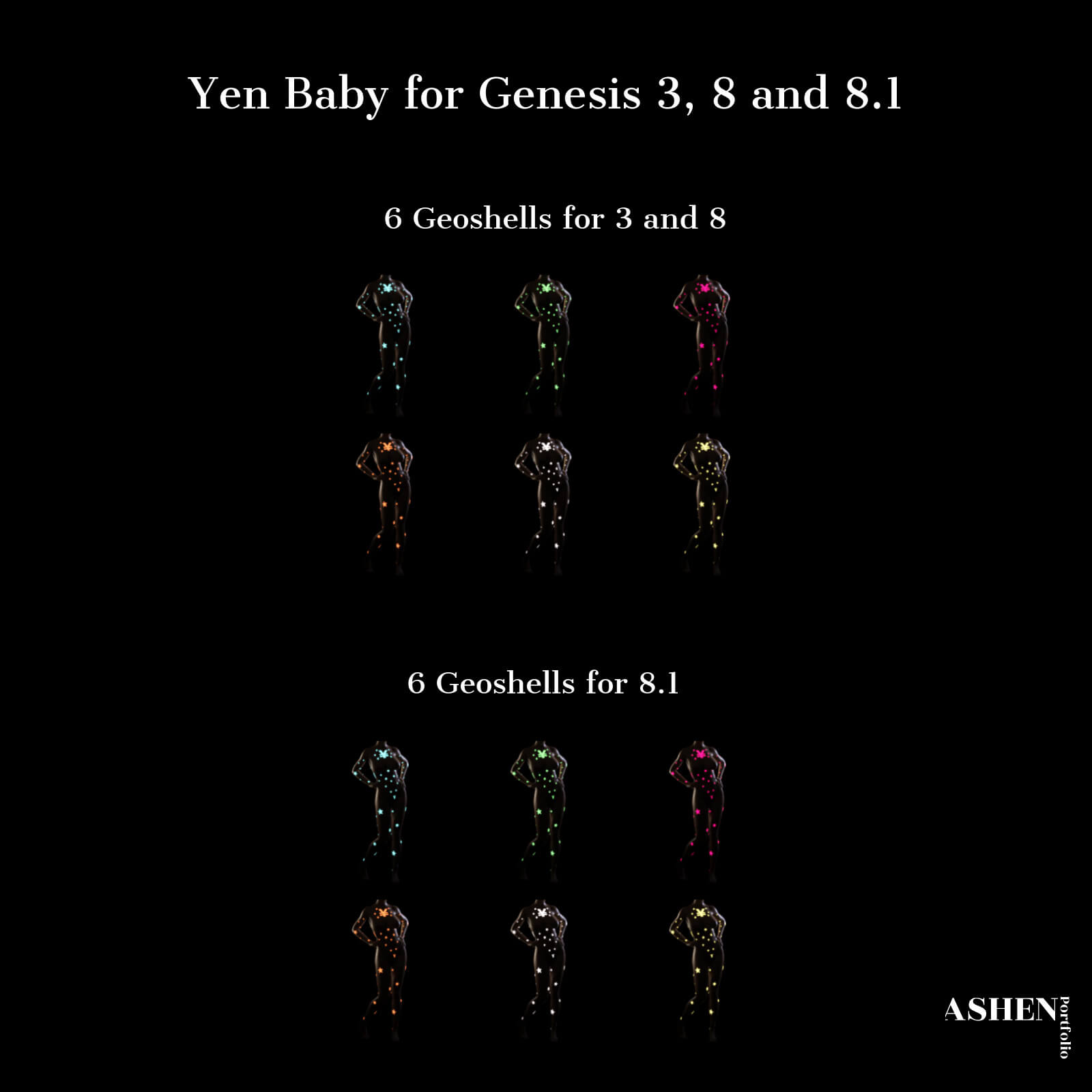 Yen Baby for Genesis 3, 8 and 8.1 - Daz Content by AshenPortfolio
