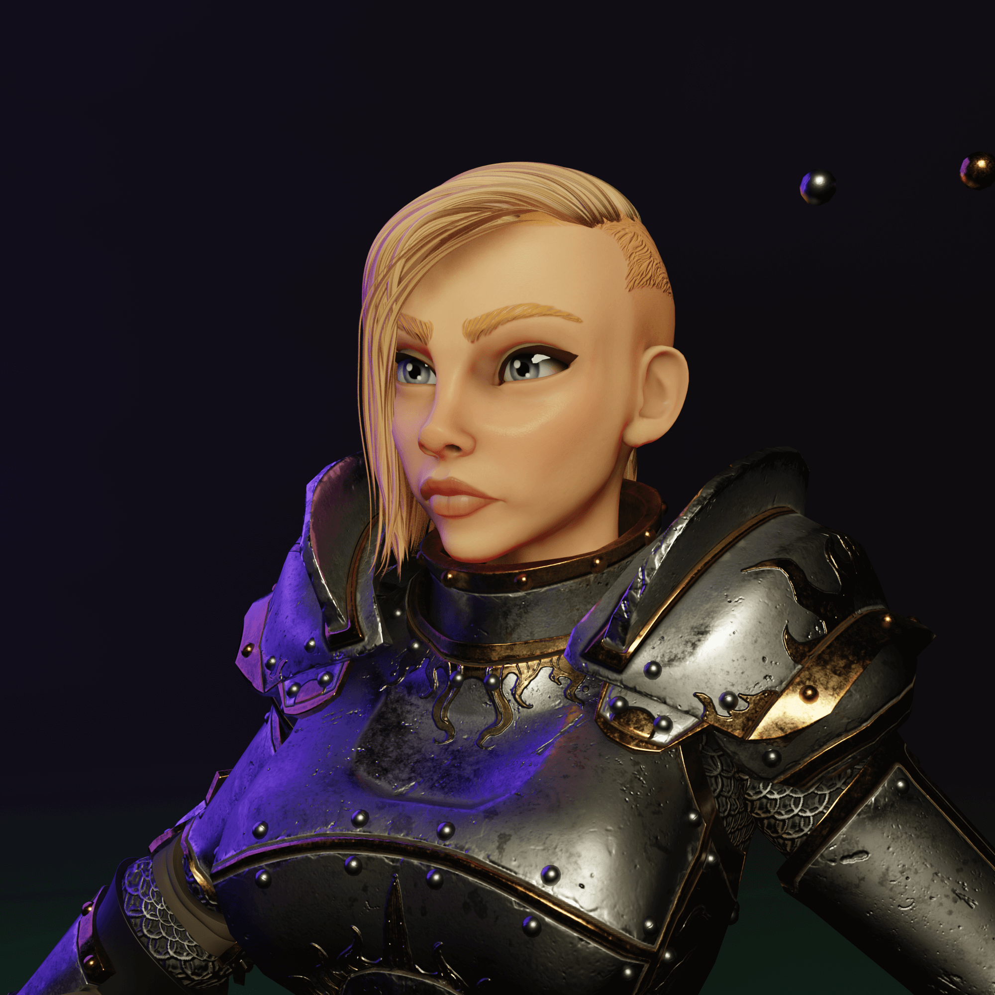 Chaida - Standard Paladin Type 3D Render by Ashies Minion