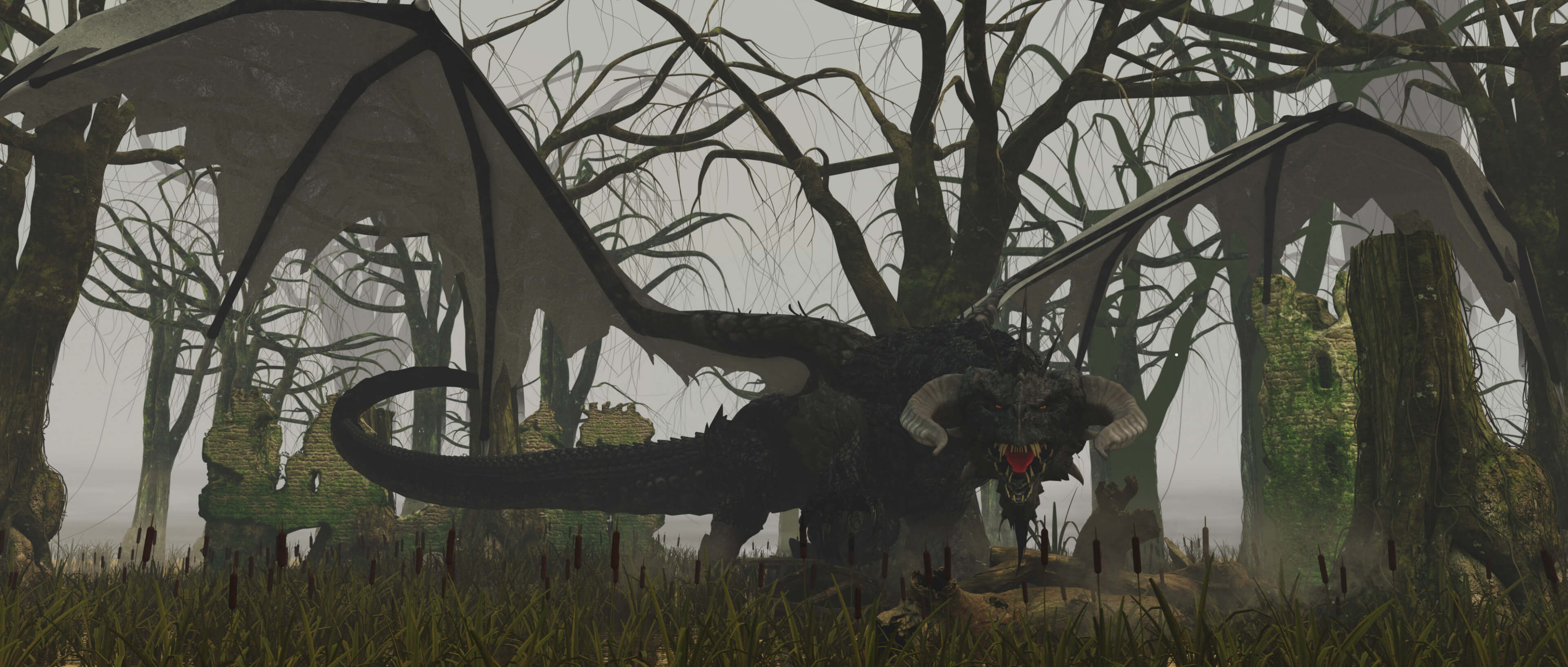 Black Dragon Swamp - Lore of the Dragon Contest Entry 3D Render