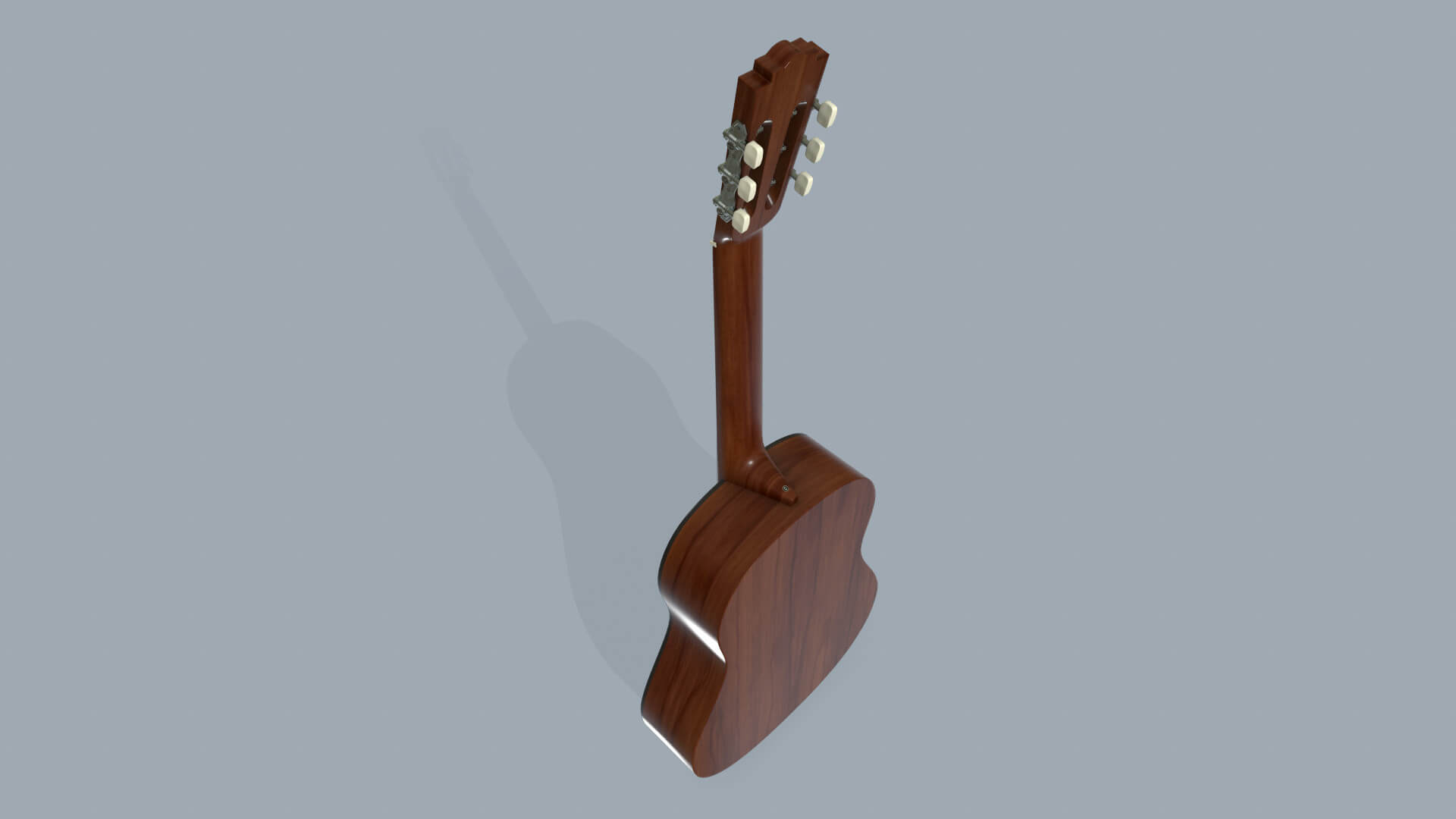 Acoustic Guitar - Free 3D Model by AshMesh