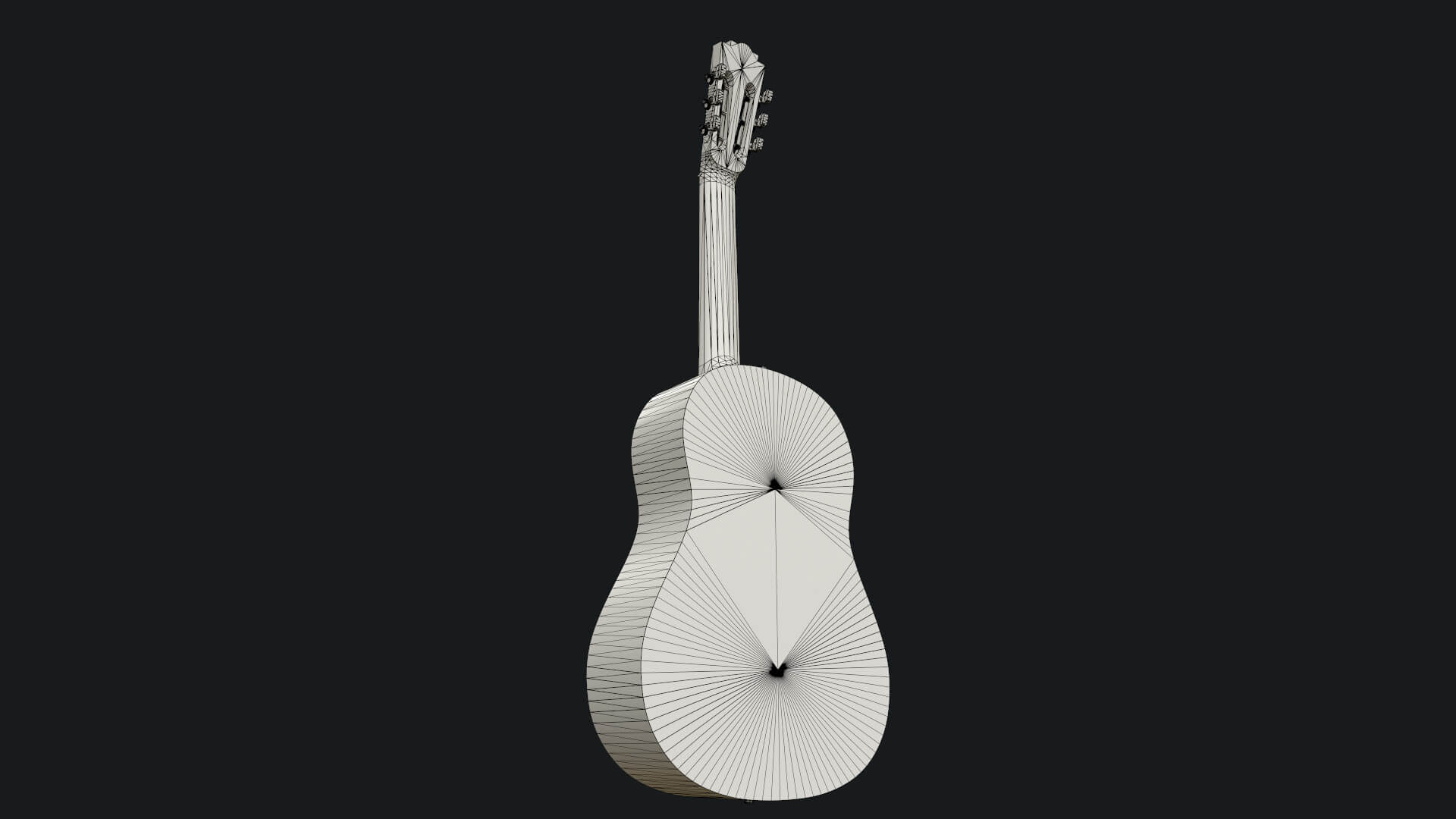 Acoustic Guitar - Free 3D Model by AshMesh