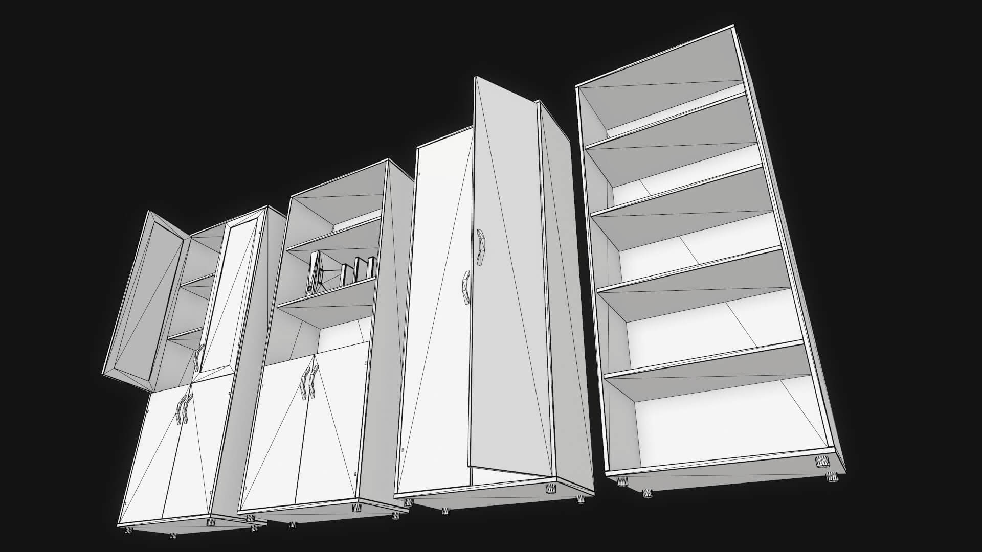 Bookcases - 3D Model by AshMesh