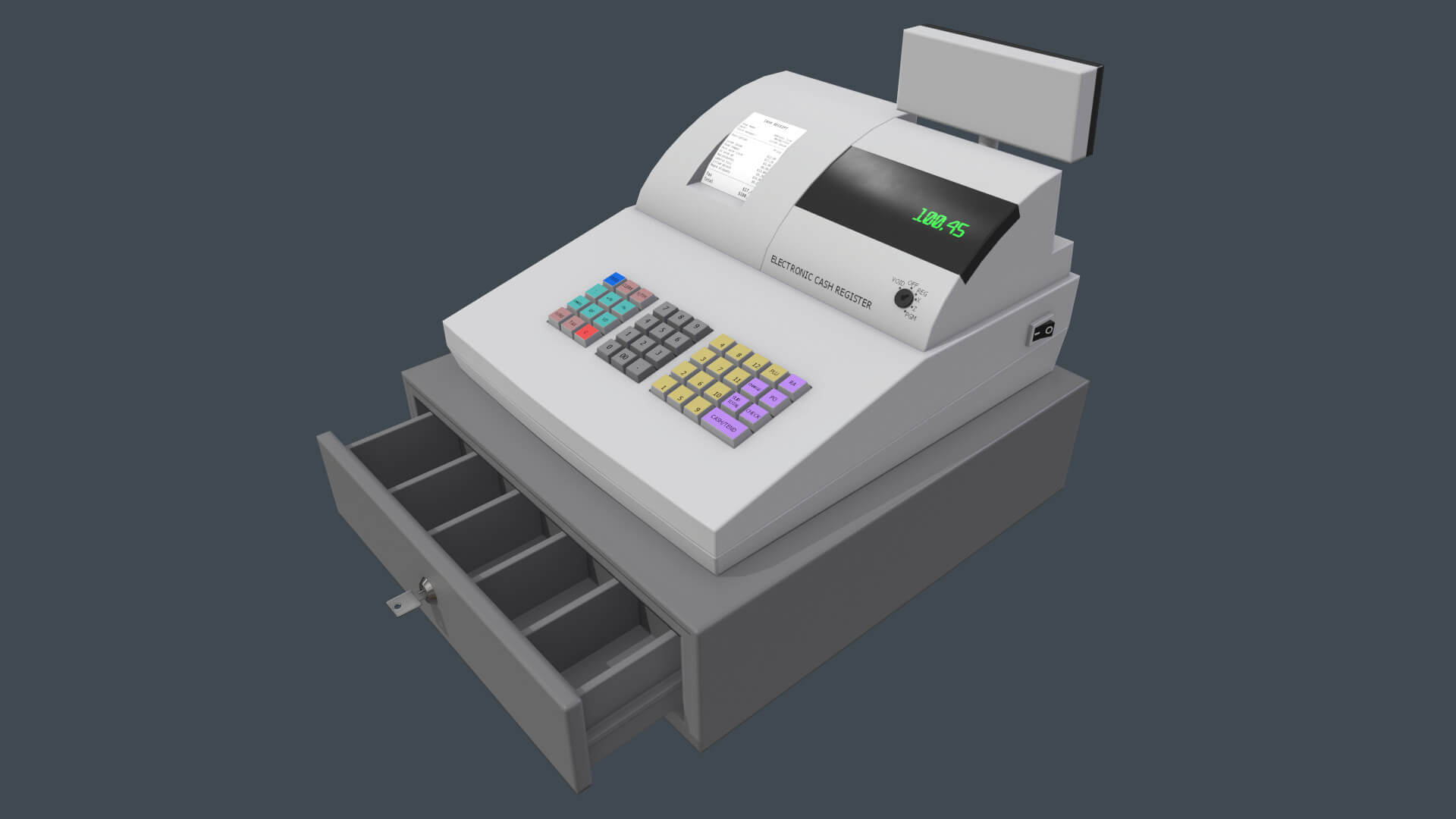 Cash Register - 3D Model by AshMesh