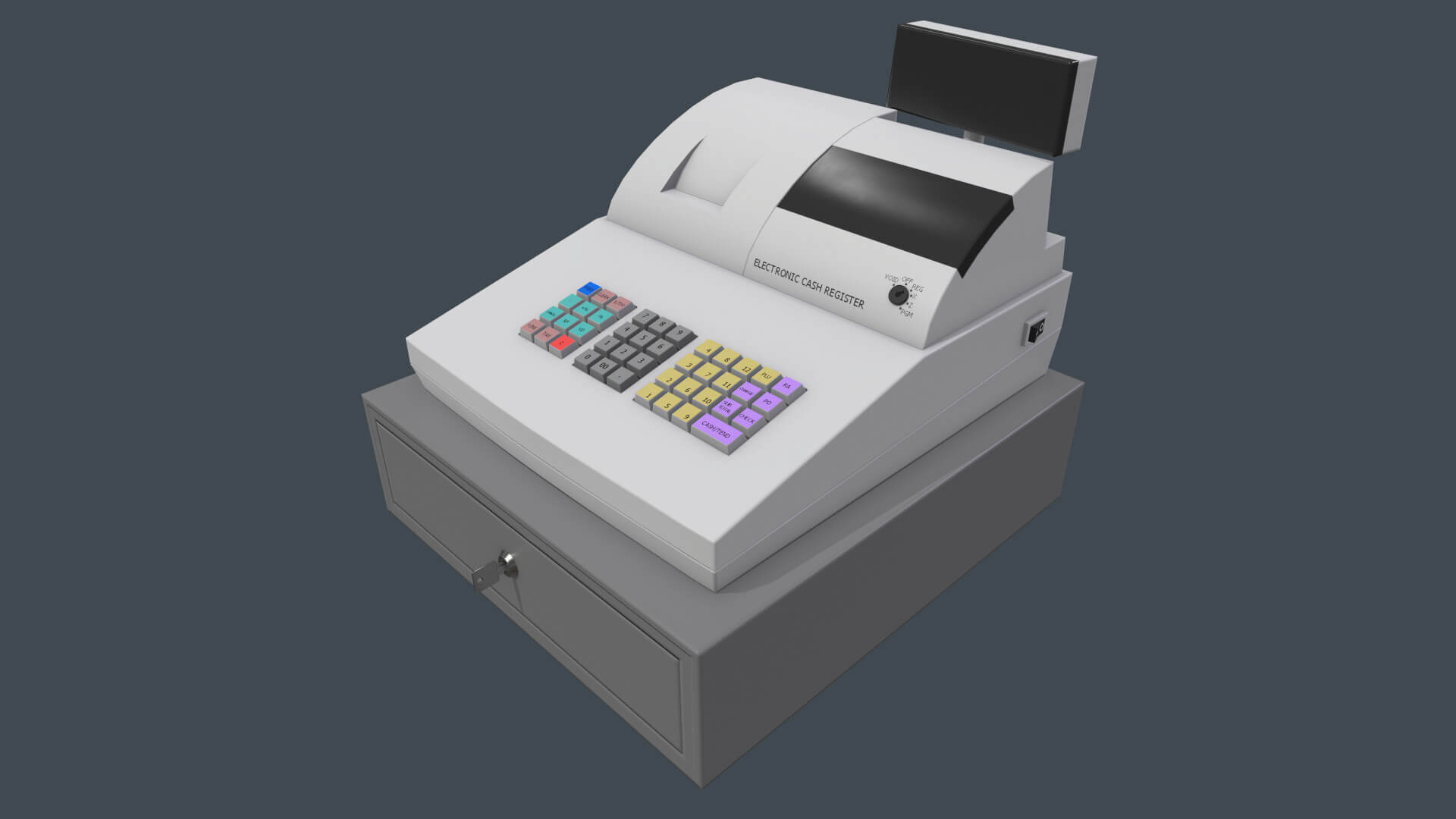 Cash Register - 3D Model by AshMesh