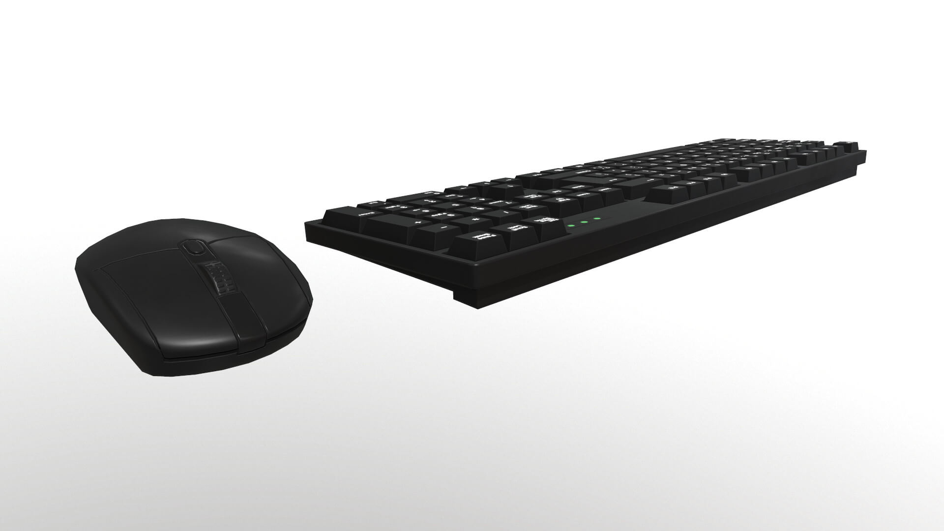 Computer Mouse and Keyboard - 3D Model by AshMesh