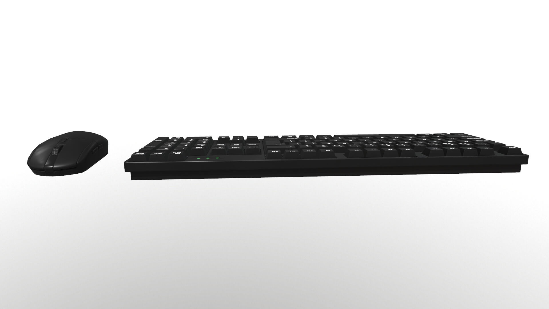 Computer Mouse and Keyboard - 3D Model by AshMesh