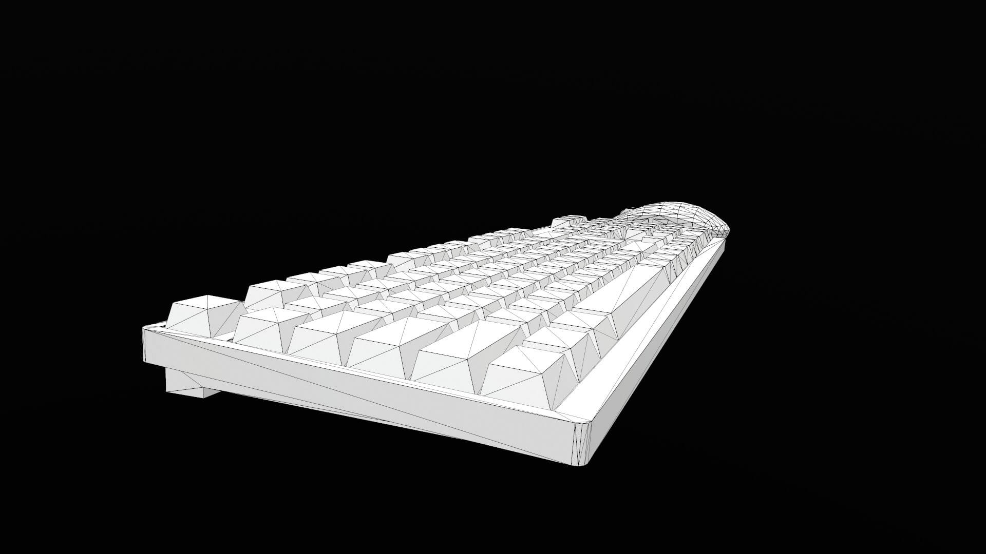 Computer Mouse and Keyboard - 3D Model by AshMesh