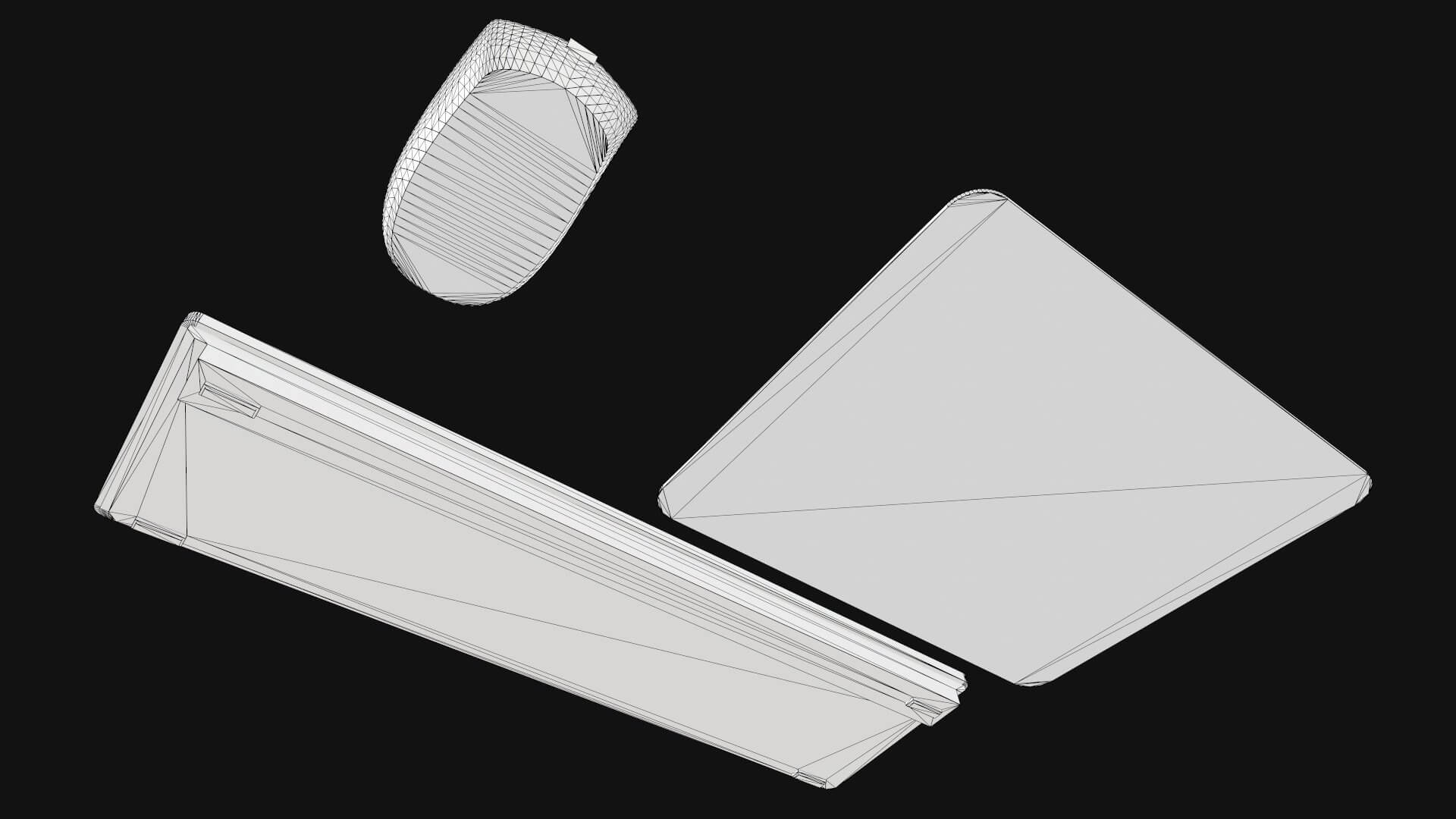 Computer Mouse and Keyboard - 3D Model by AshMesh