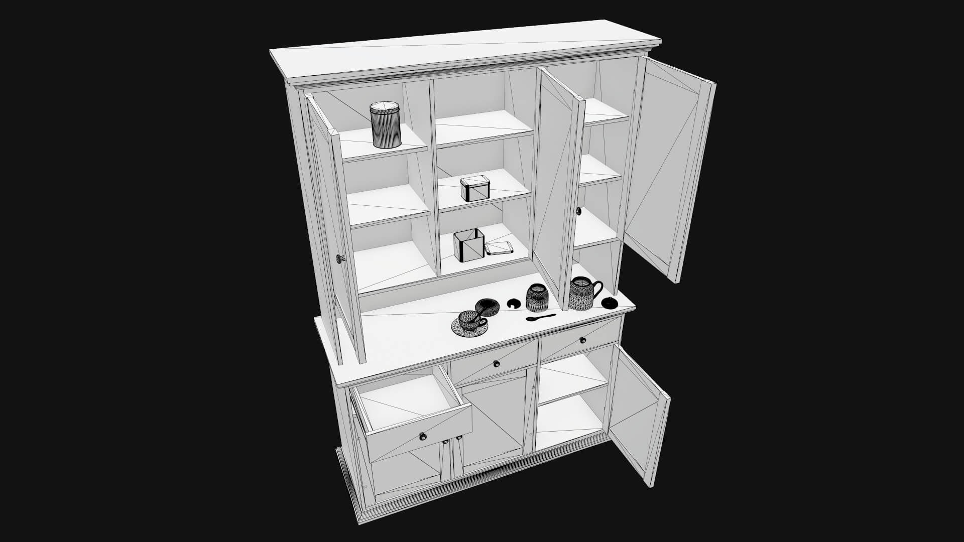 Cupboard - 3D Model by AshMesh