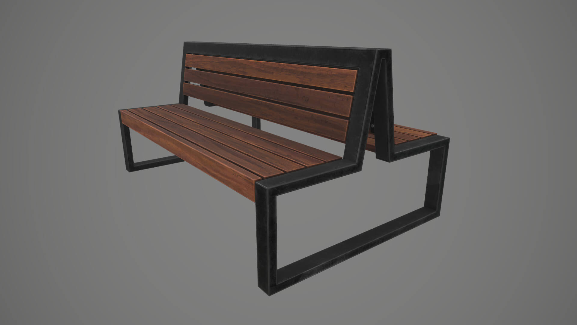 Double Bench - 3D Model by AshMesh