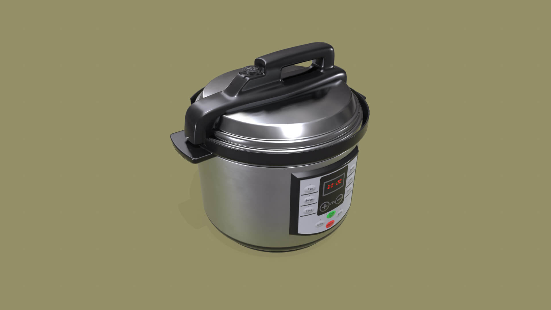 Electric Pressure Cooker - 3D Model by AshMesh