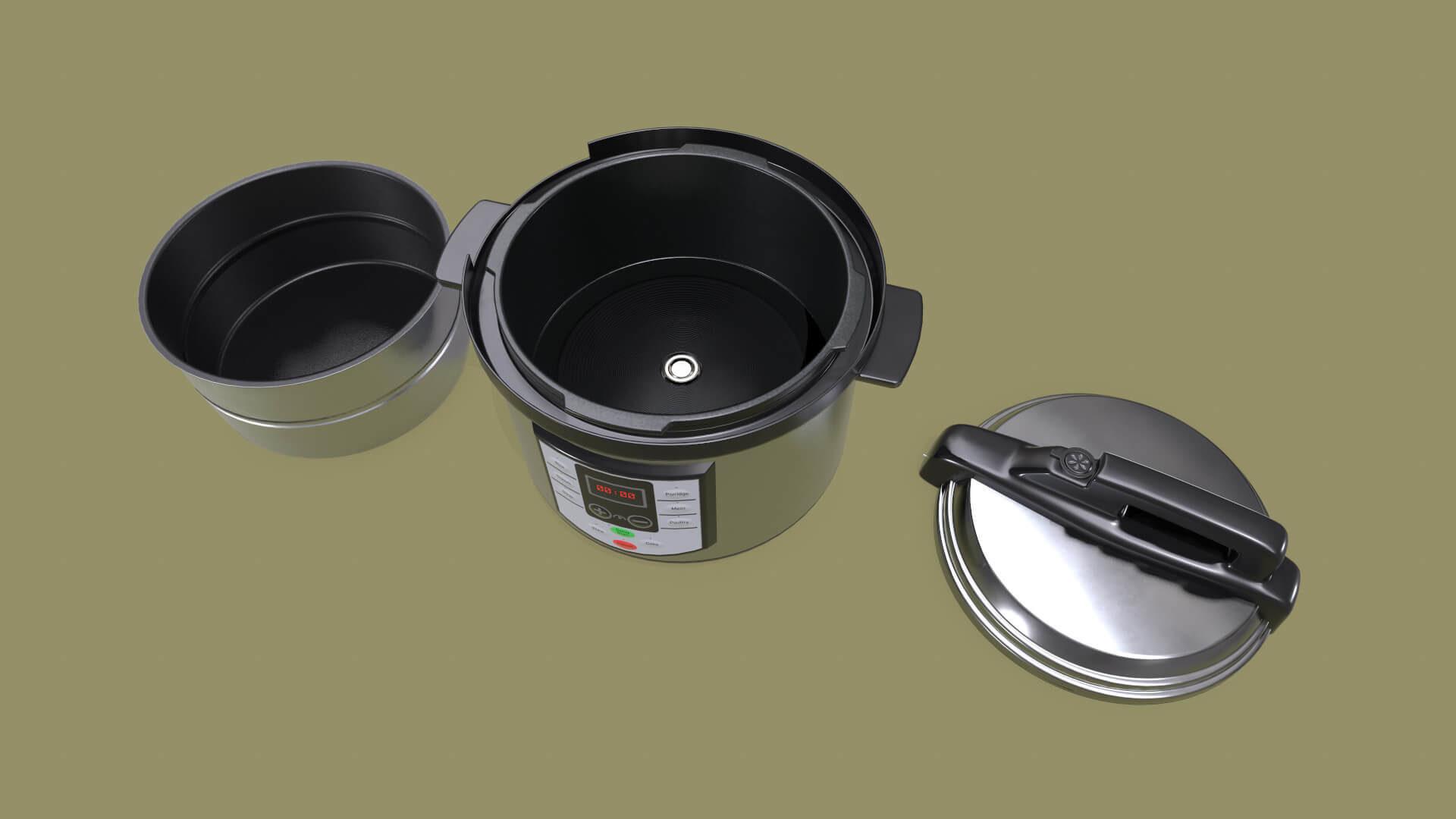 Electric Pressure Cooker - 3D Model by AshMesh