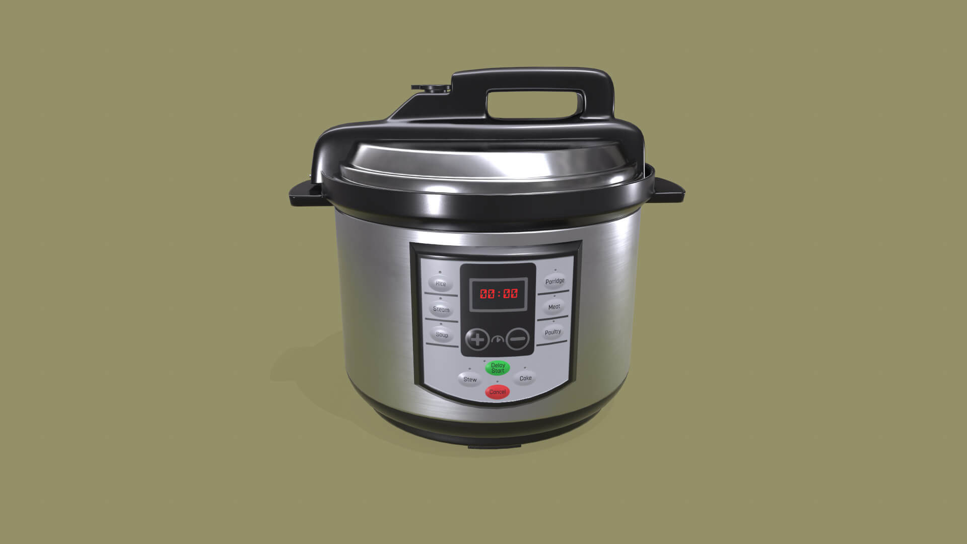 Electric Pressure Cooker - 3D Model by AshMesh