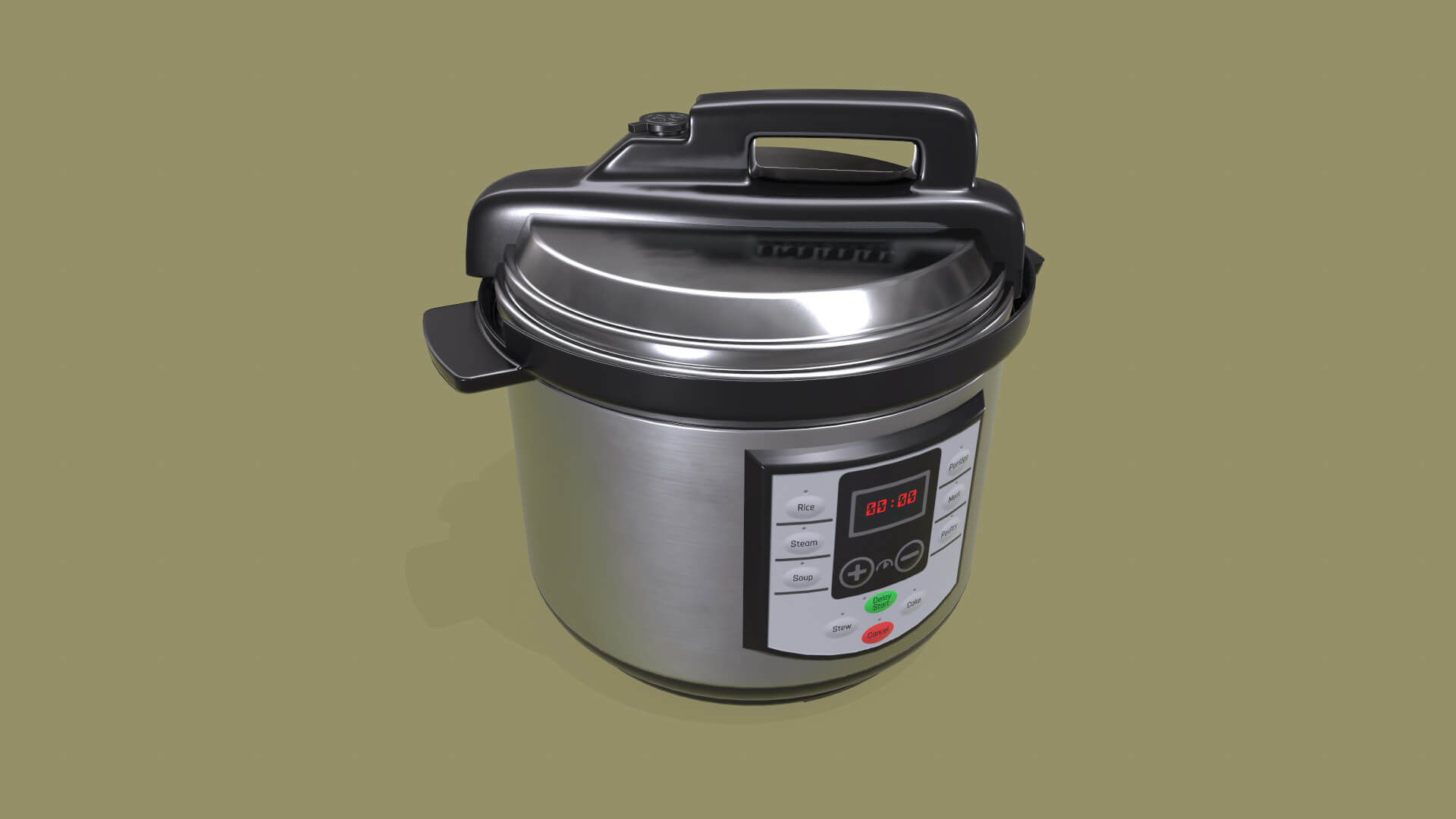 Electric Pressure Cooker - 3D Model by AshMesh