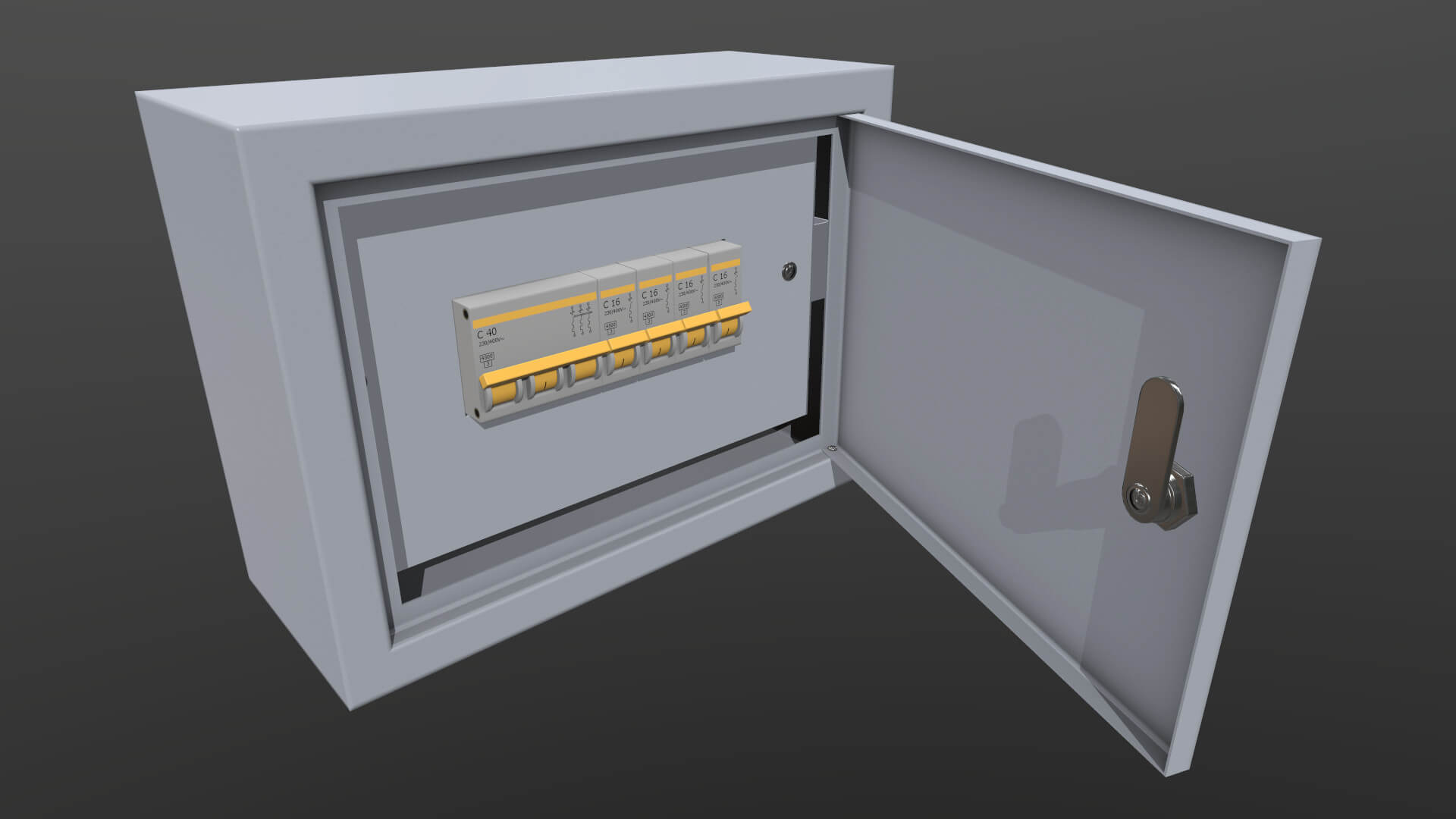 Electrical Fuse Box - 3D Model by AshMesh