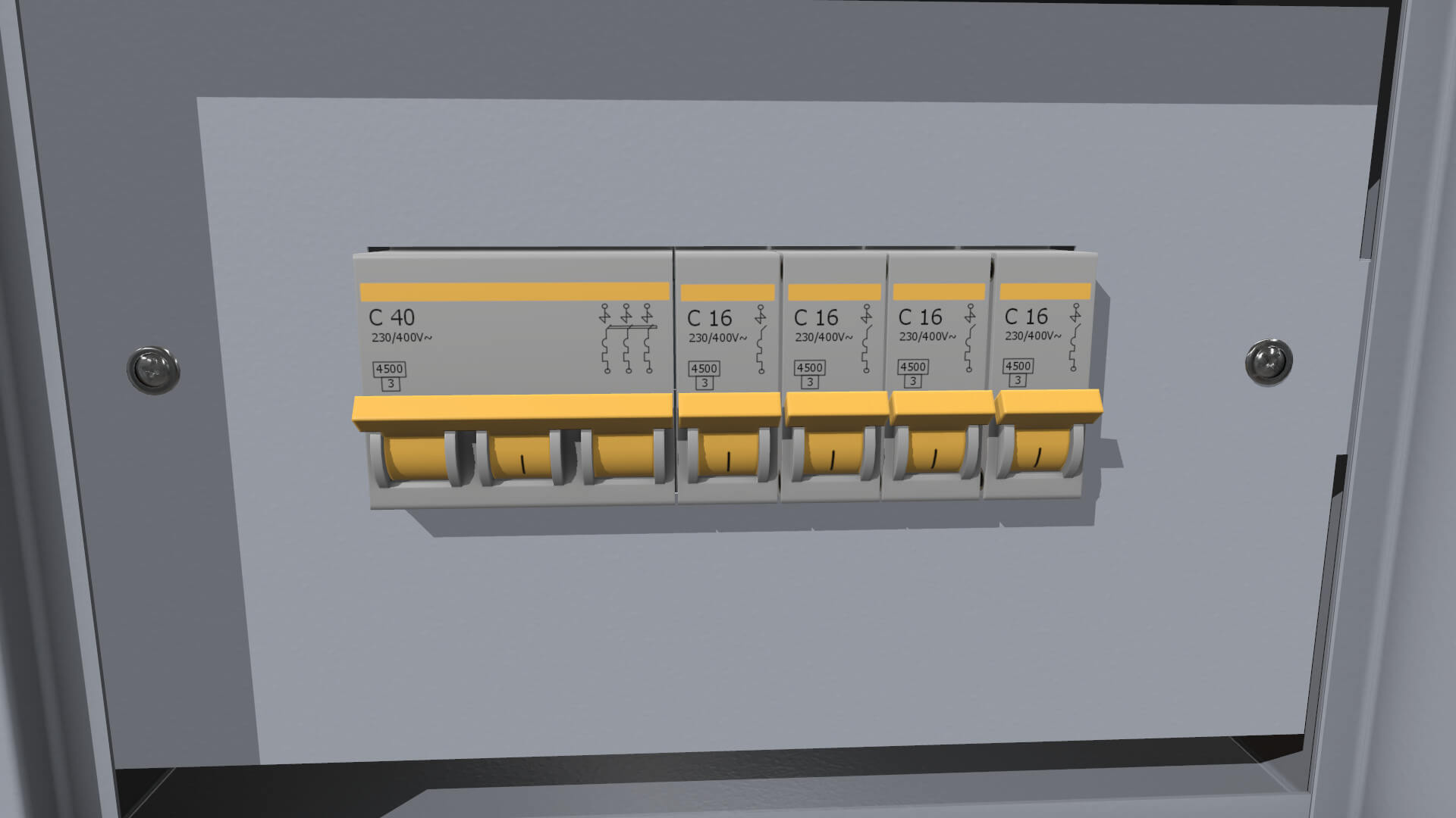 Electrical Fuse Box - 3D Model by AshMesh