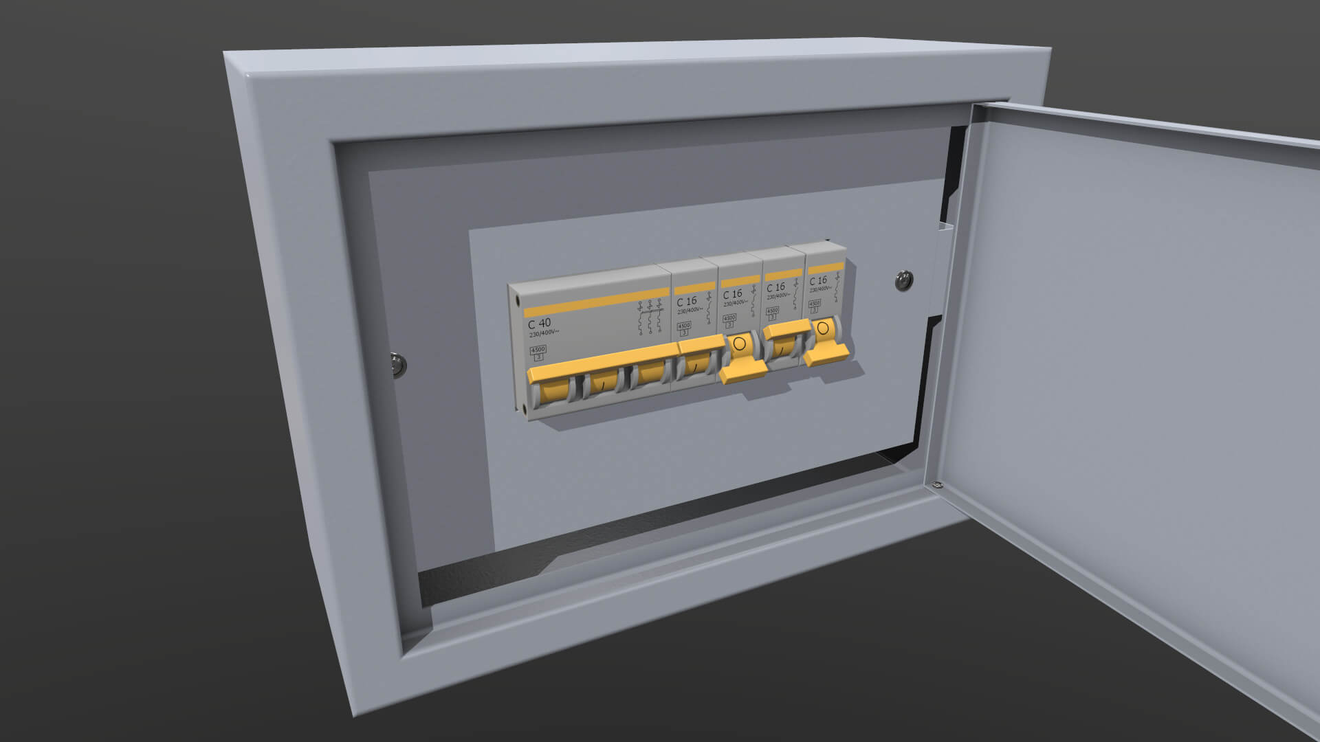 Electrical Fuse Box - 3D Model by AshMesh