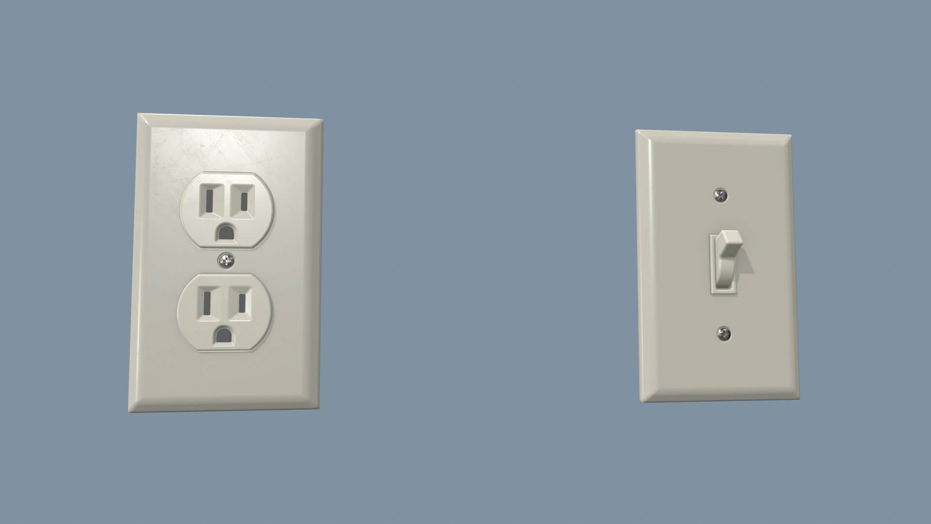 Electrical Switches and Outlets - 3D Model by AshMesh
