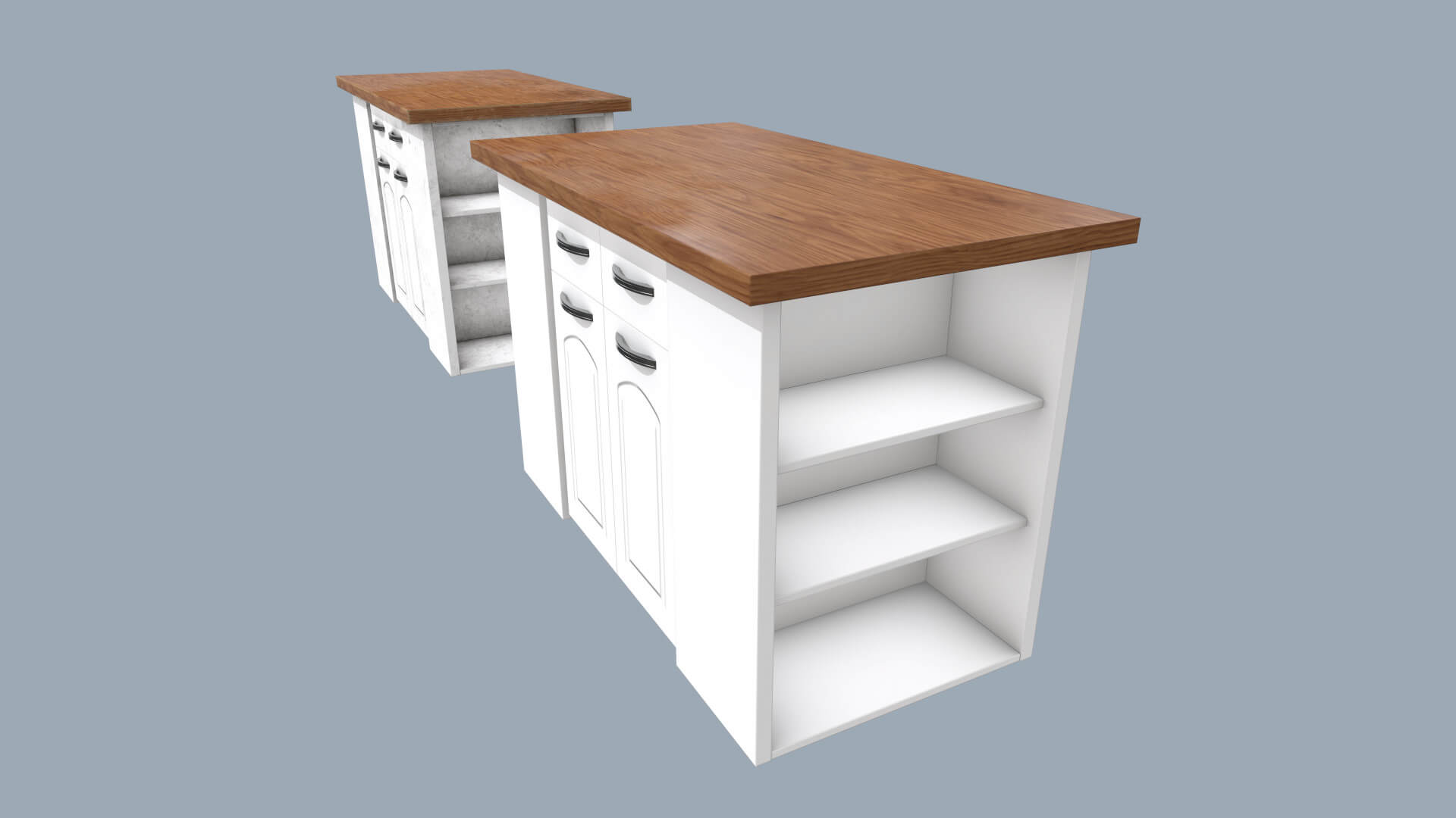 Kitchen Island - 3D Model by AshMesh