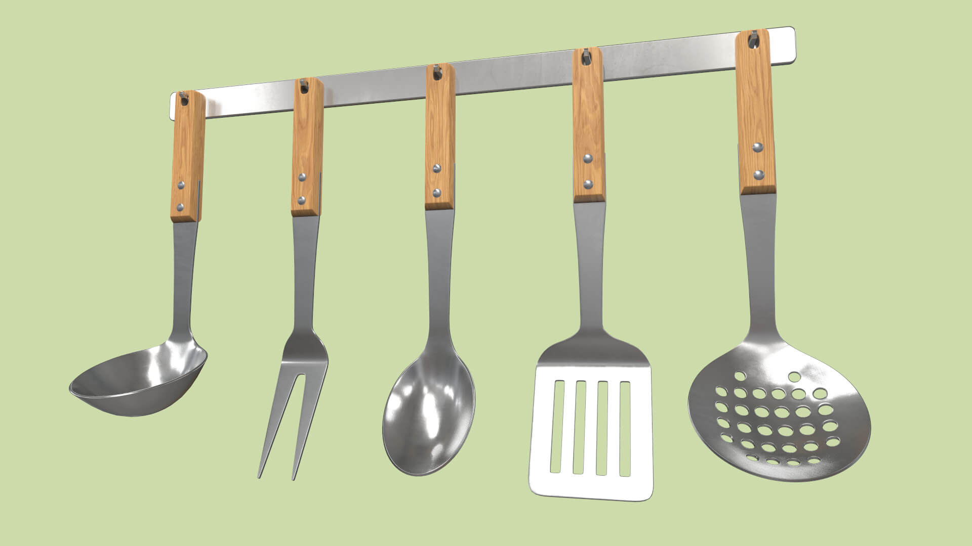Kitchen Utensils - 3D Model by AshMesh