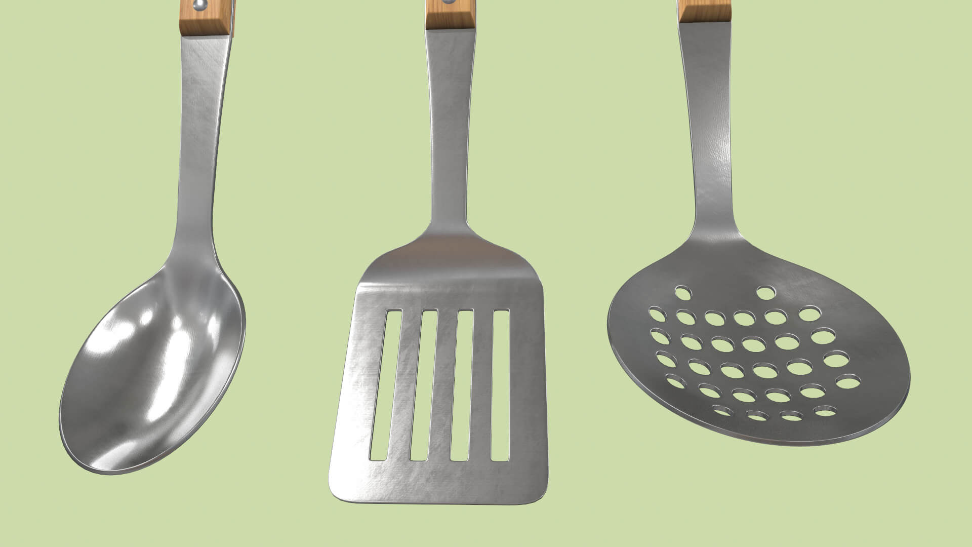 Kitchen Utensils - 3D Model by AshMesh