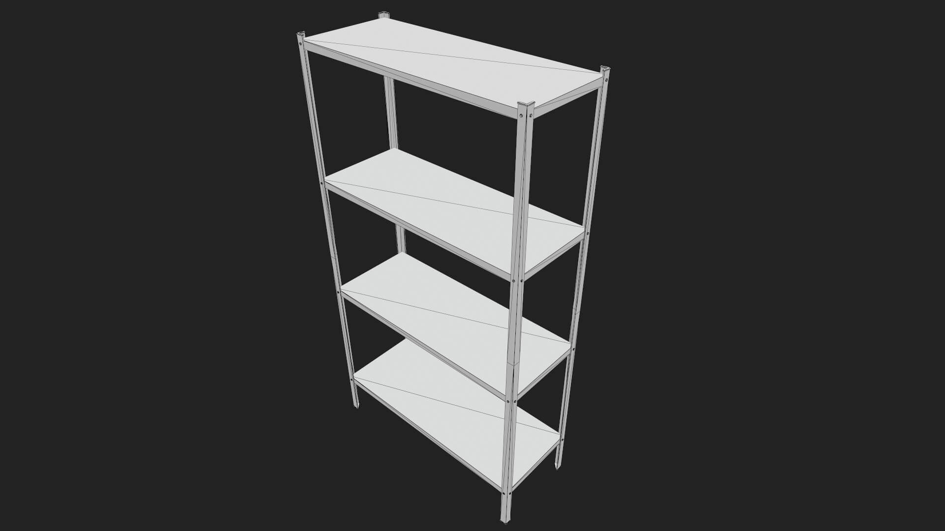 Metal Rack - 3D Model by AshMesh