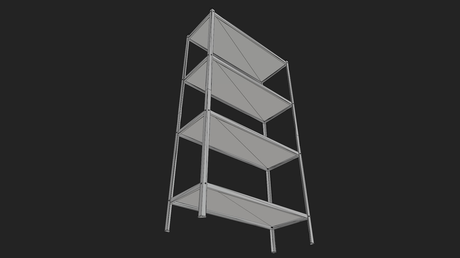 Metal Rack - 3D Model by AshMesh